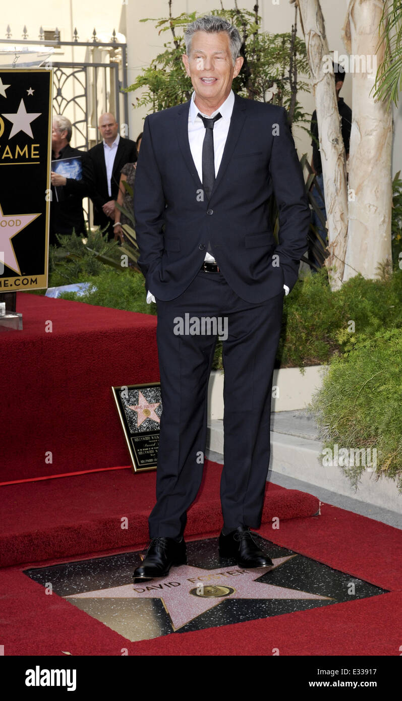 David Foster is honoured with a star on the Hollywood Walk of Fame on ...