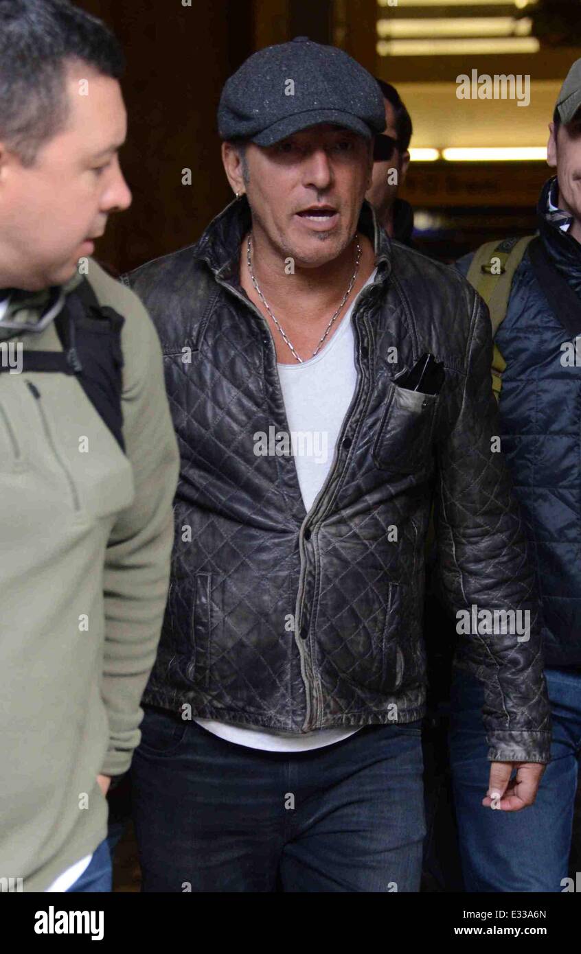 Bruce Springsteen arrives at Milan Central train station ahead of his ...