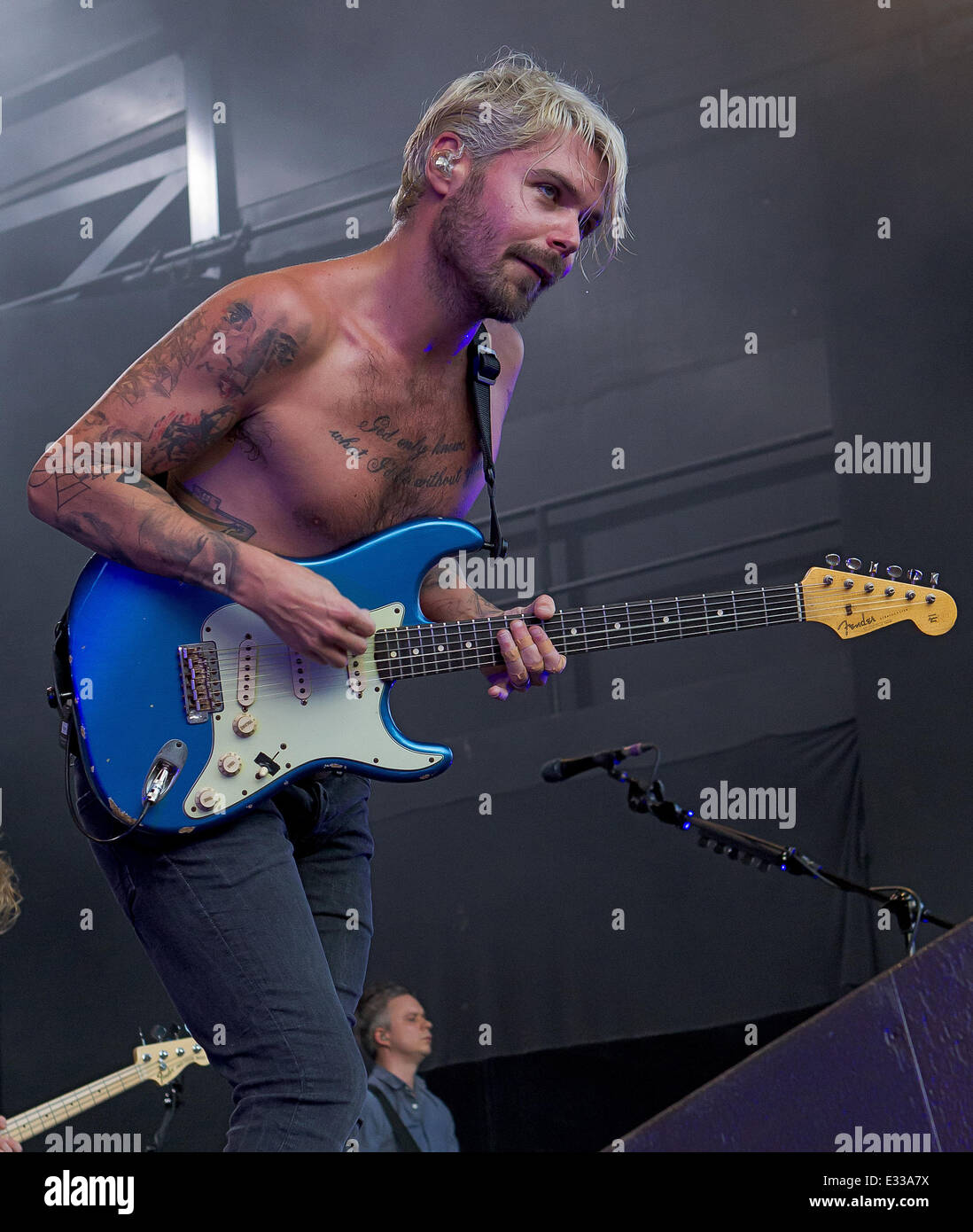Biffy Clyro perform live at Liseberg Amusement Park Featuring: Simon ...