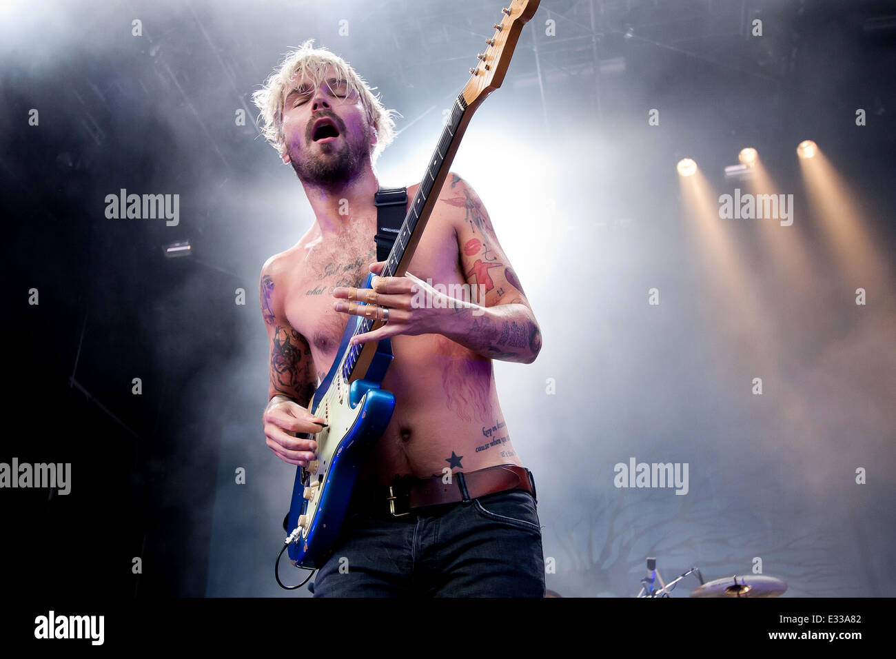 Biffy Clyro perform live at Liseberg Amusement Park Featuring: Simon ...