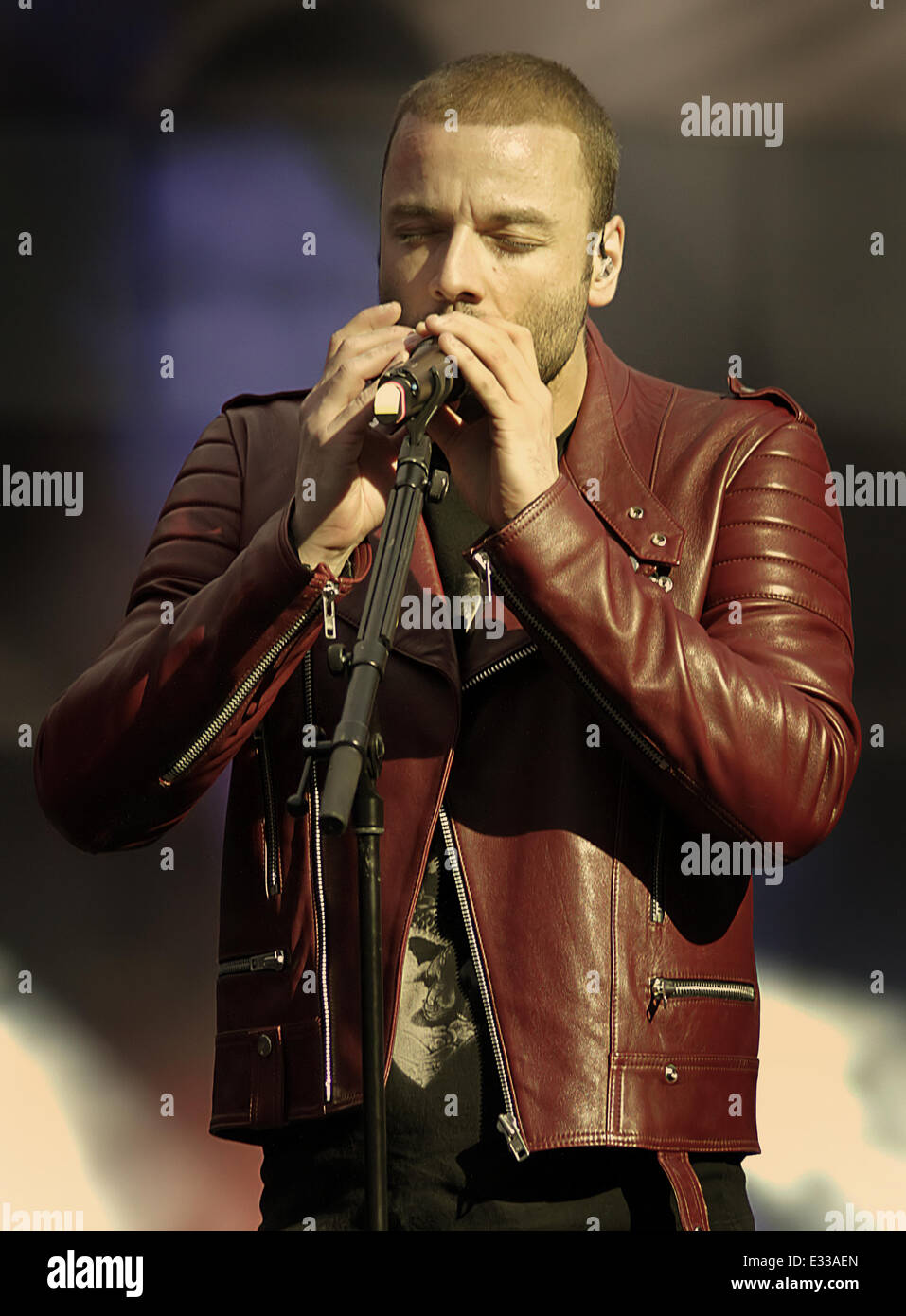 Muse performs live on their 'The 2nd Law World Tour' at Etihad Stadium ...