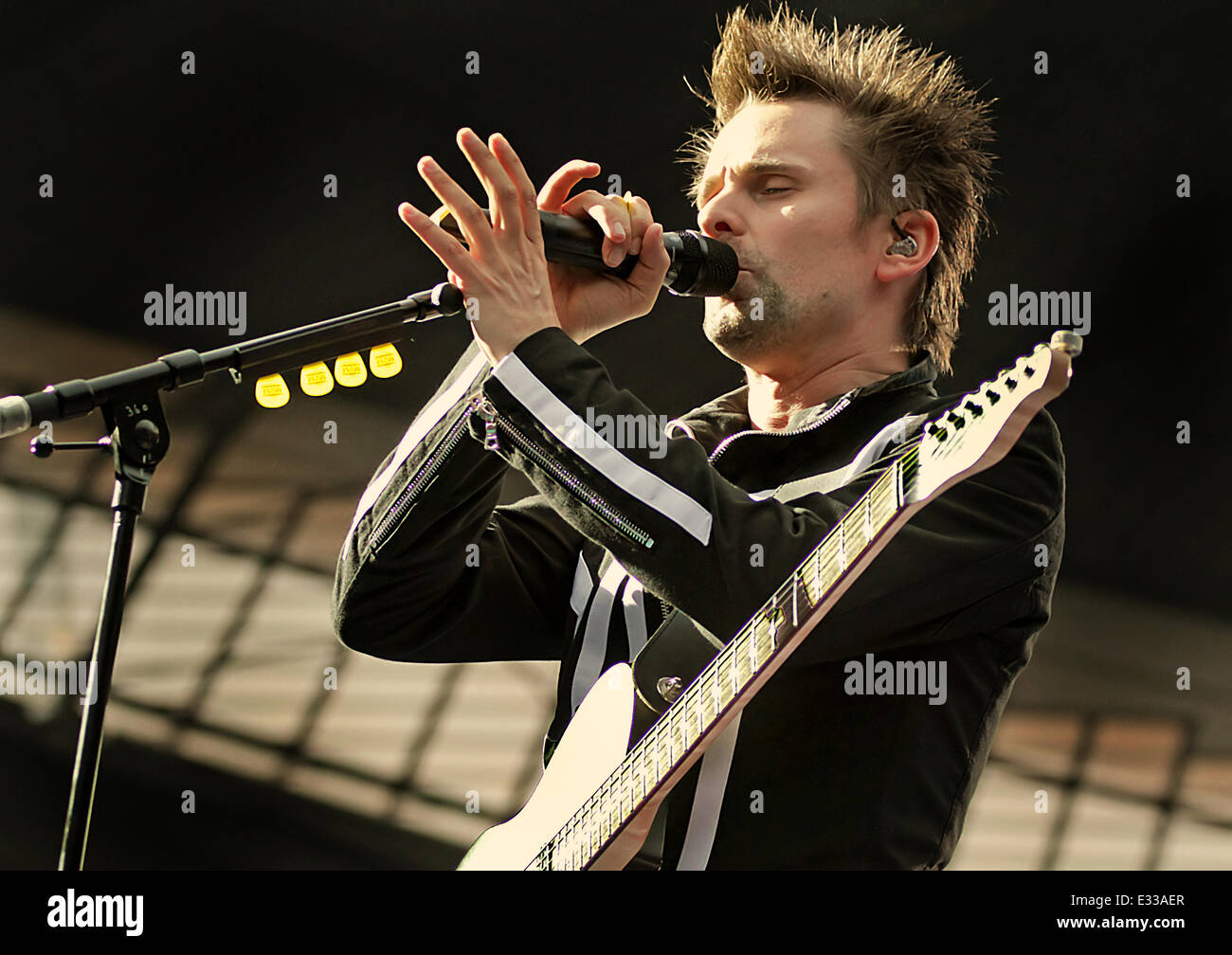 Muse performs live on their 'The 2nd Law World Tour' at Etihad Stadium ...