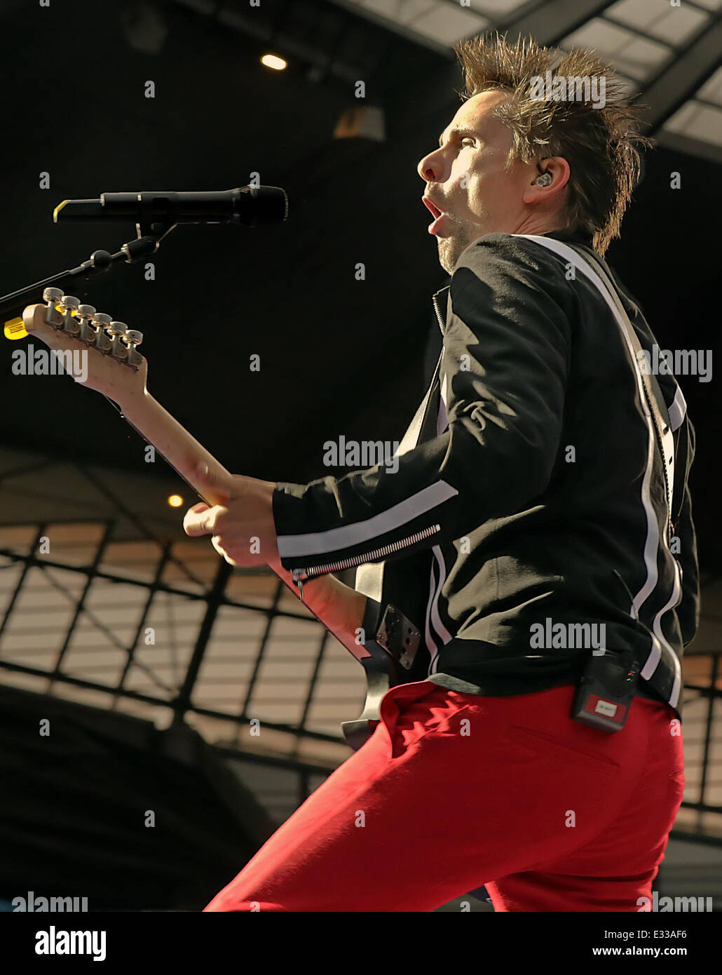 Muse performs live on their 'The 2nd Law World Tour' at Etihad Stadium ...