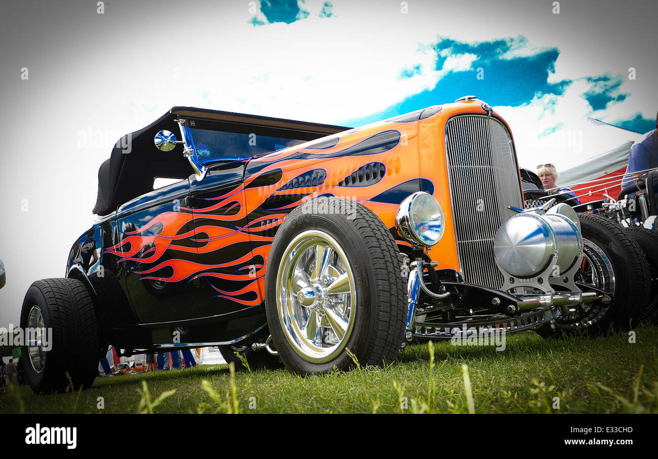Billing Hot Rod Fun Run held at the Billing Aqua Drome. During a packed ...