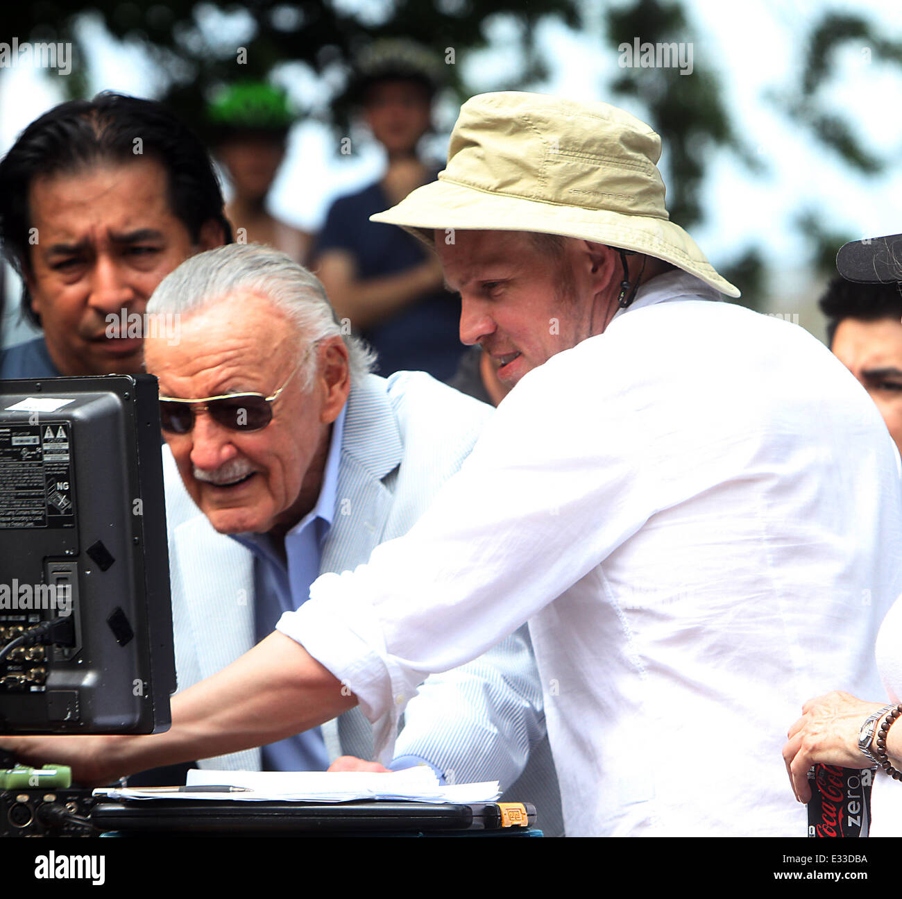 Actors on the set of 'The Amazing Spiderman 2' in New York City ...