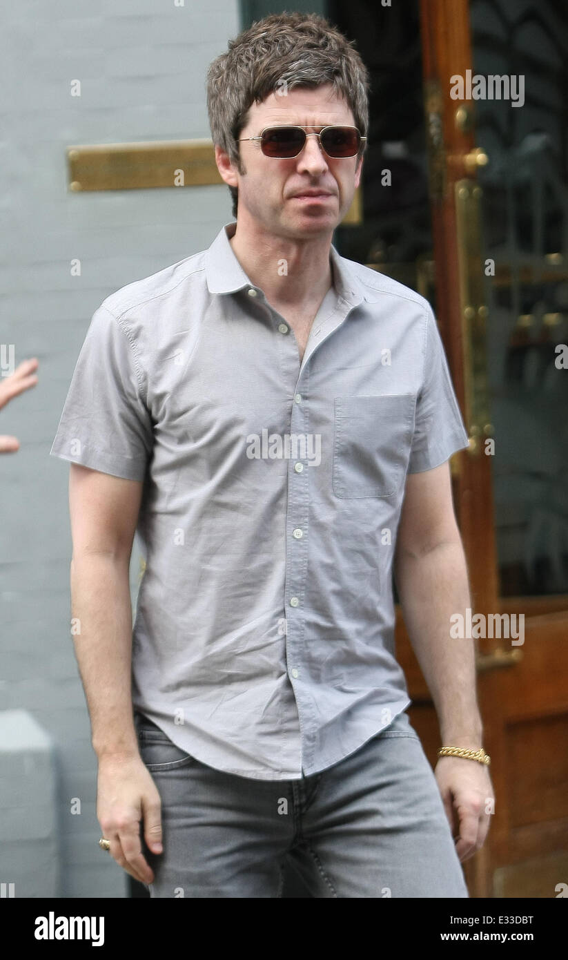 Noel Gallagher Leaving the Groucho Club Featuring: Noel Gallagher Where ...