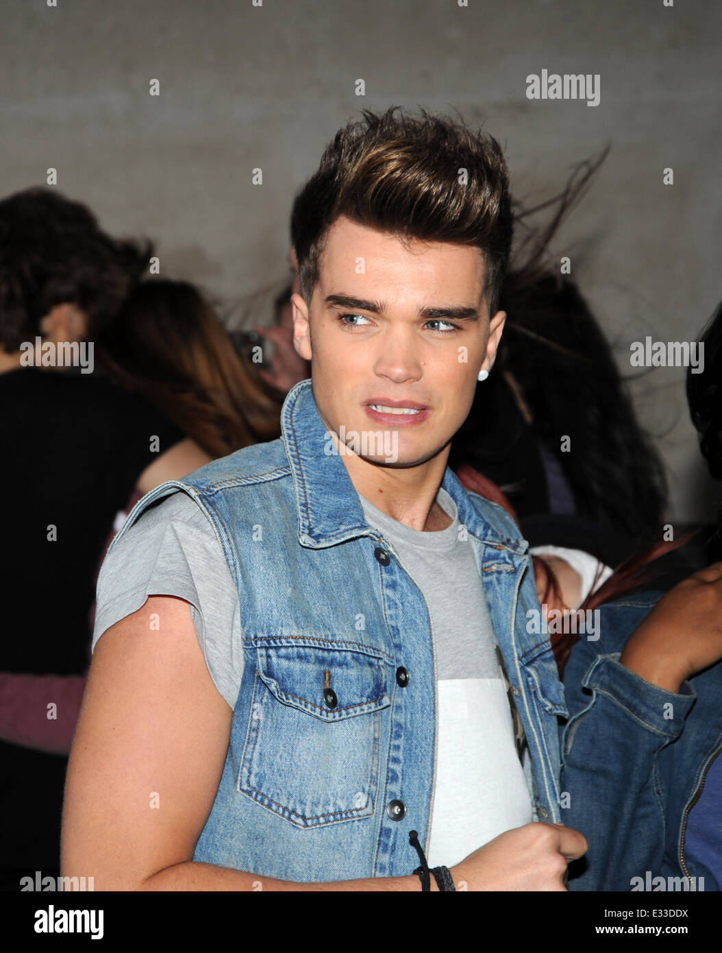 Josh Cuthbert of Union J at the BBC Radio 1 studios Featuring: Josh ...