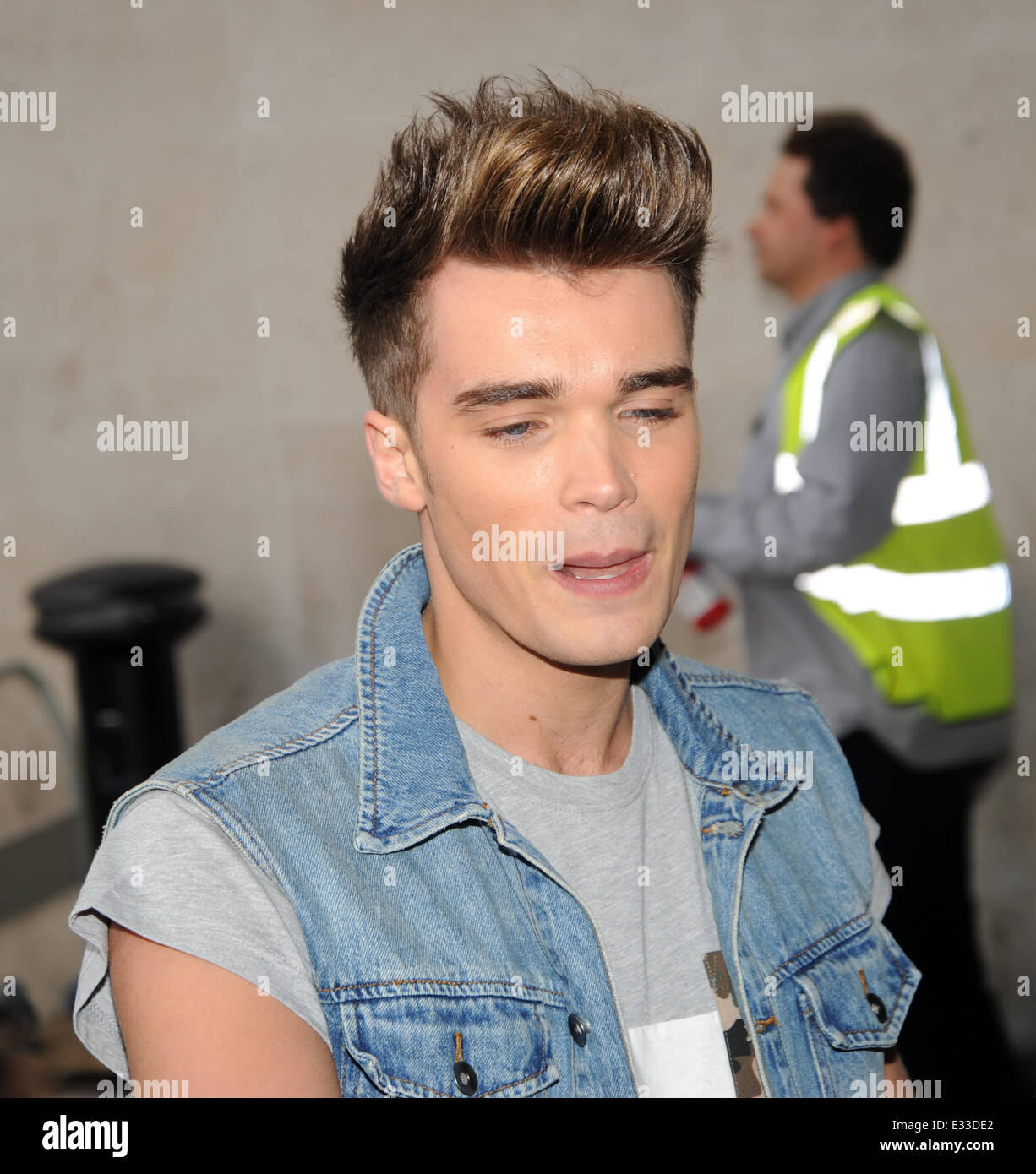 Josh Cuthbert of Union J at the BBC Radio 1 studios Featuring: Josh ...