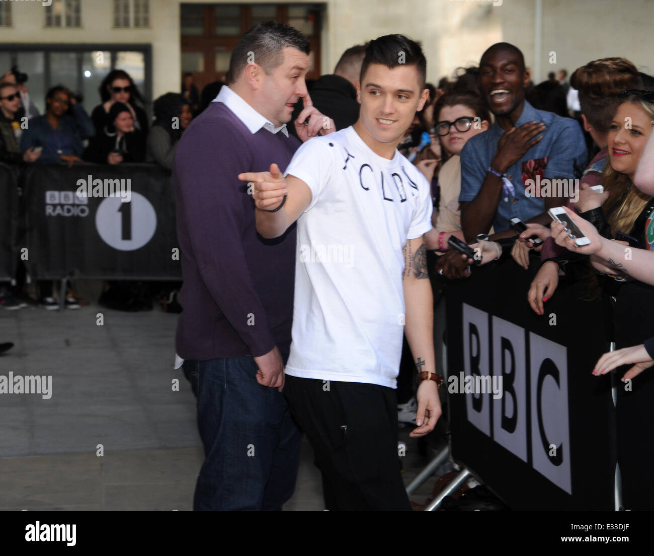 JJ Hamblett of Union J pictured at BBC Radio 1. Featuring: JJ Hamblett ...