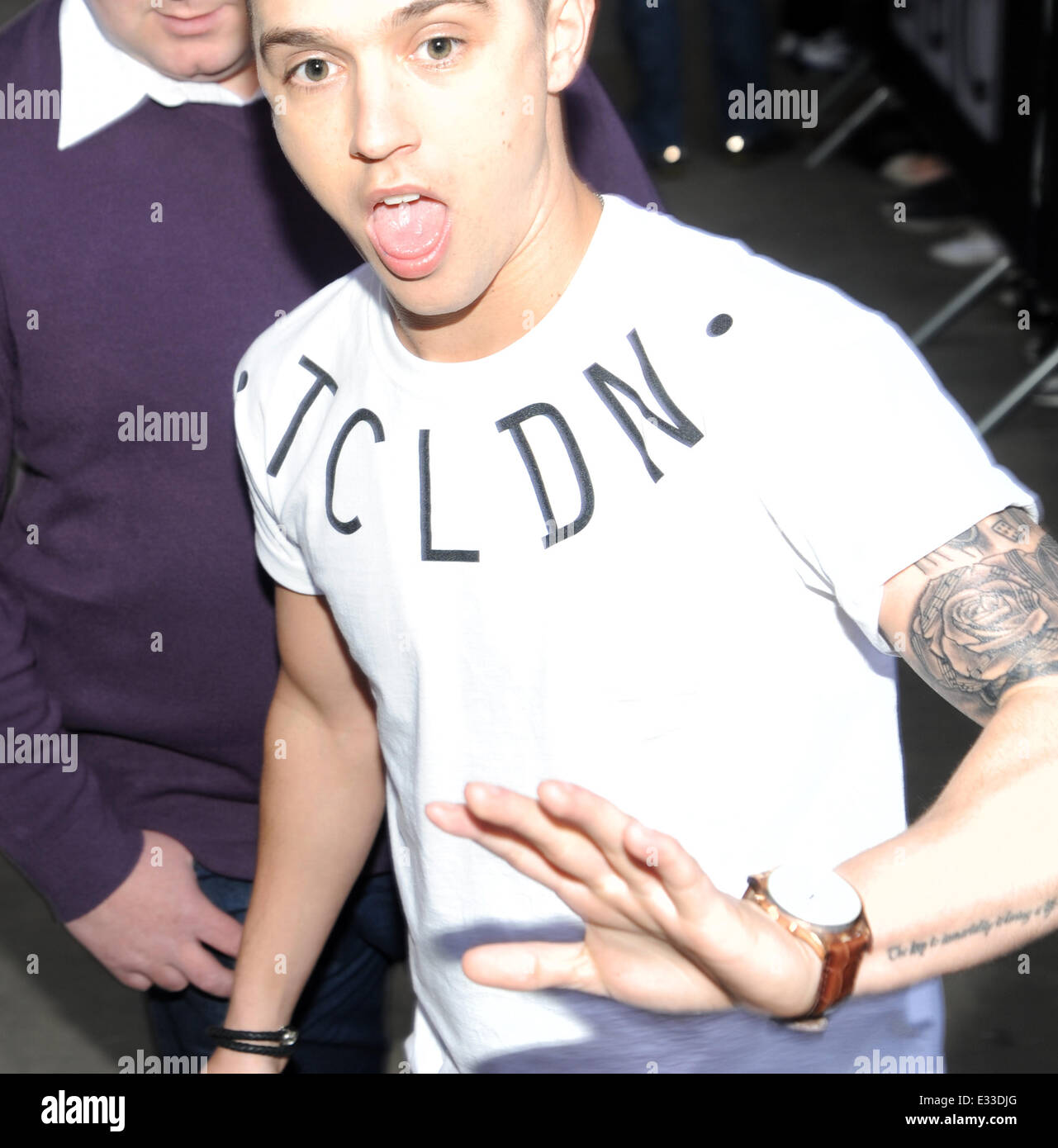 JJ Hamblett of Union J pictured at BBC Radio 1. Featuring: JJ Hamblett ...