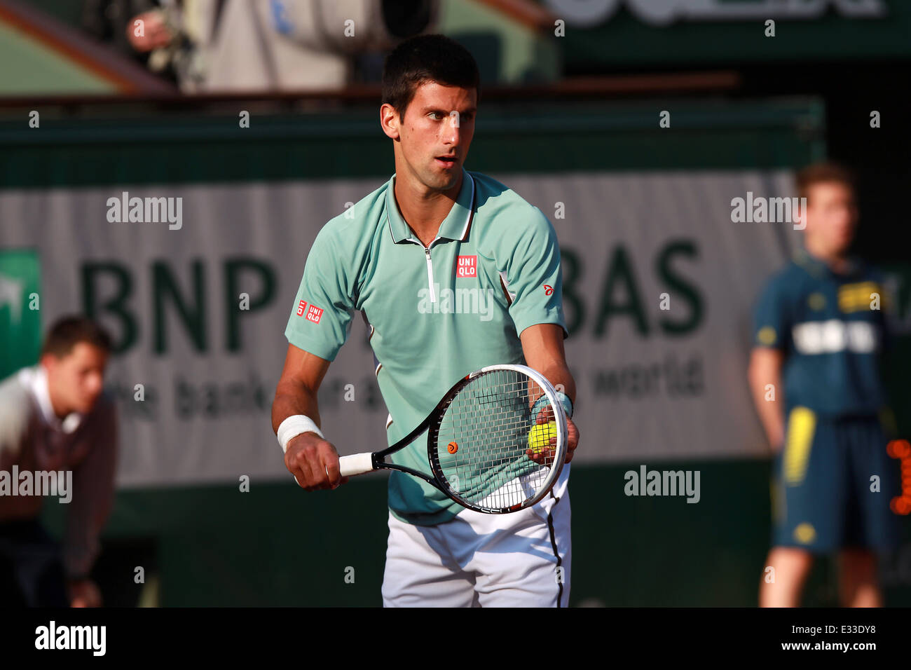 French tennis Open Men's Singles match at the Roland Garros stadium ...