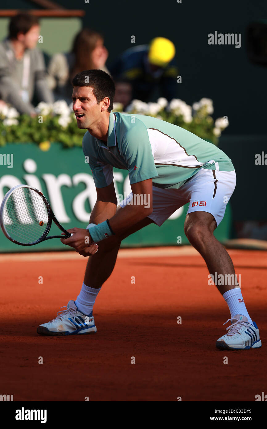 French tennis Open Men's Singles match at the Roland Garros stadium ...