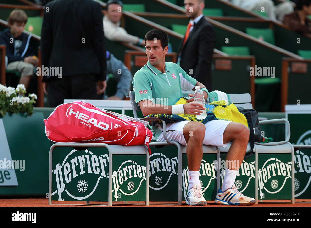 French tennis Open Men's Singles match at the Roland Garros stadium ...