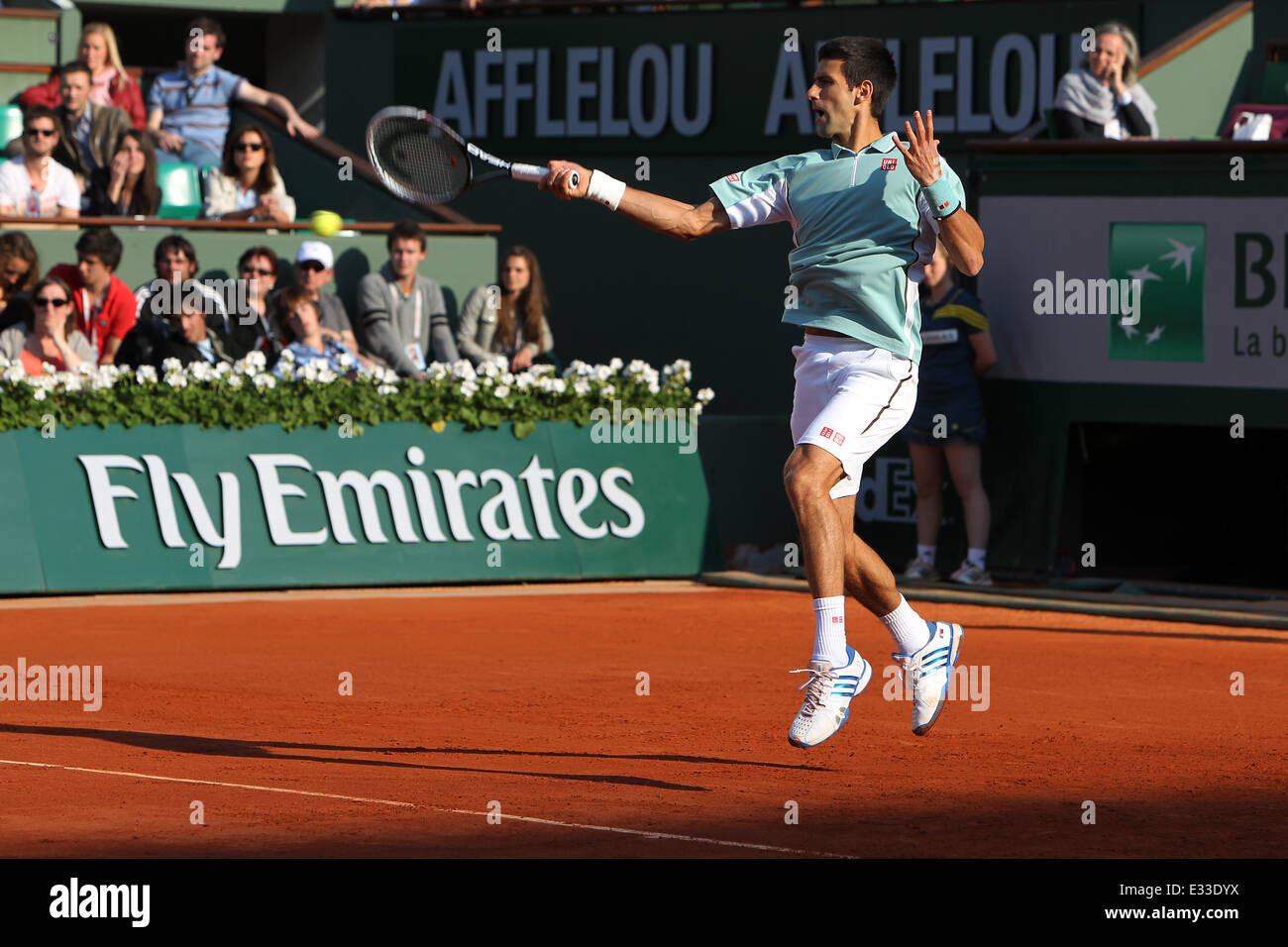 French tennis Open Men's Singles match at the Roland Garros stadium ...