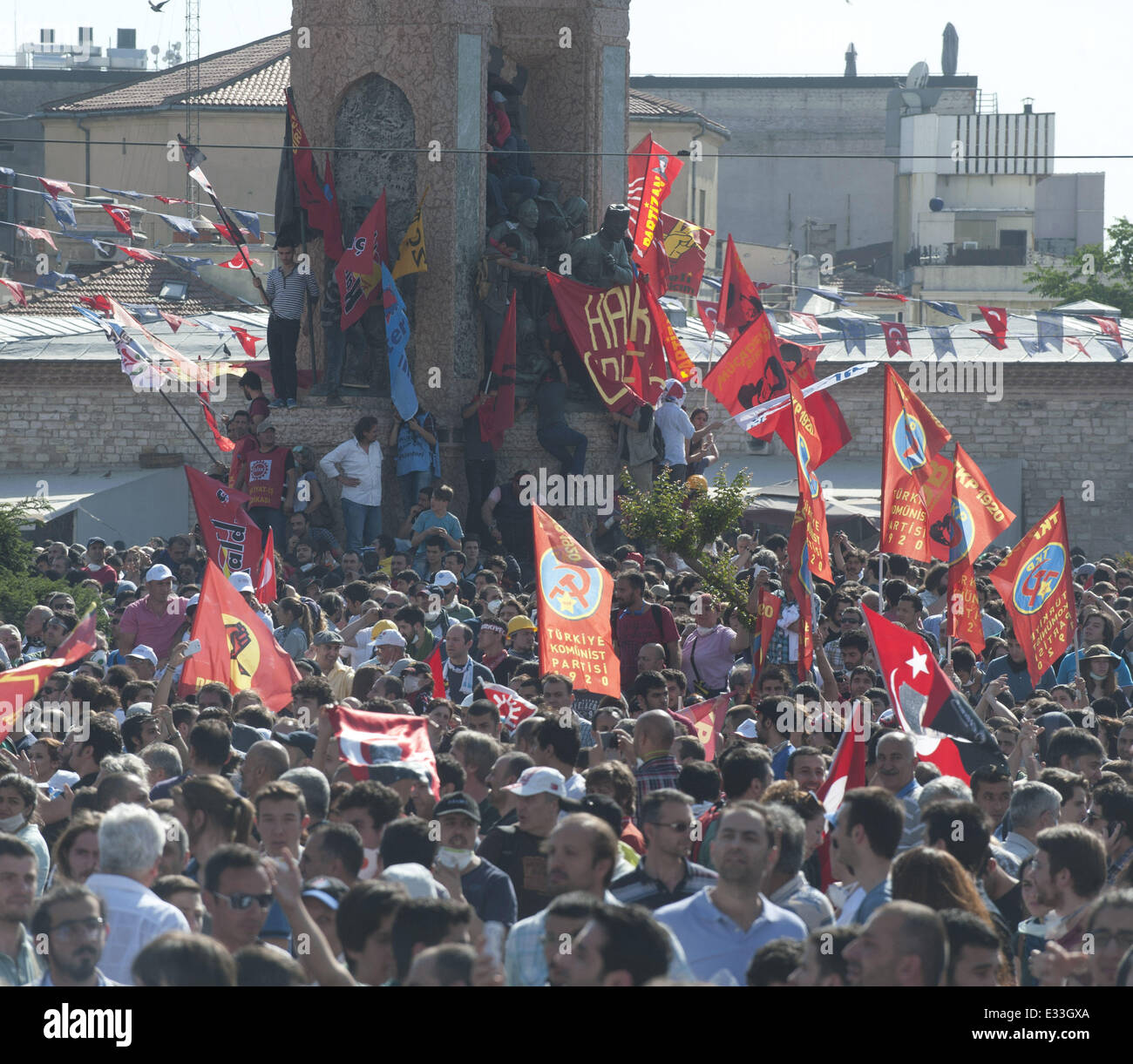 Thousands of protesters demonstrate against the proposed building of a ...