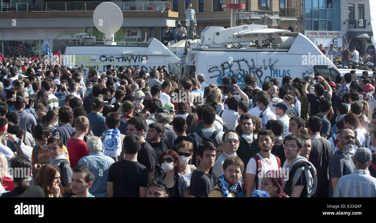 Thousands of protesters demonstrate against the proposed building of a ...
