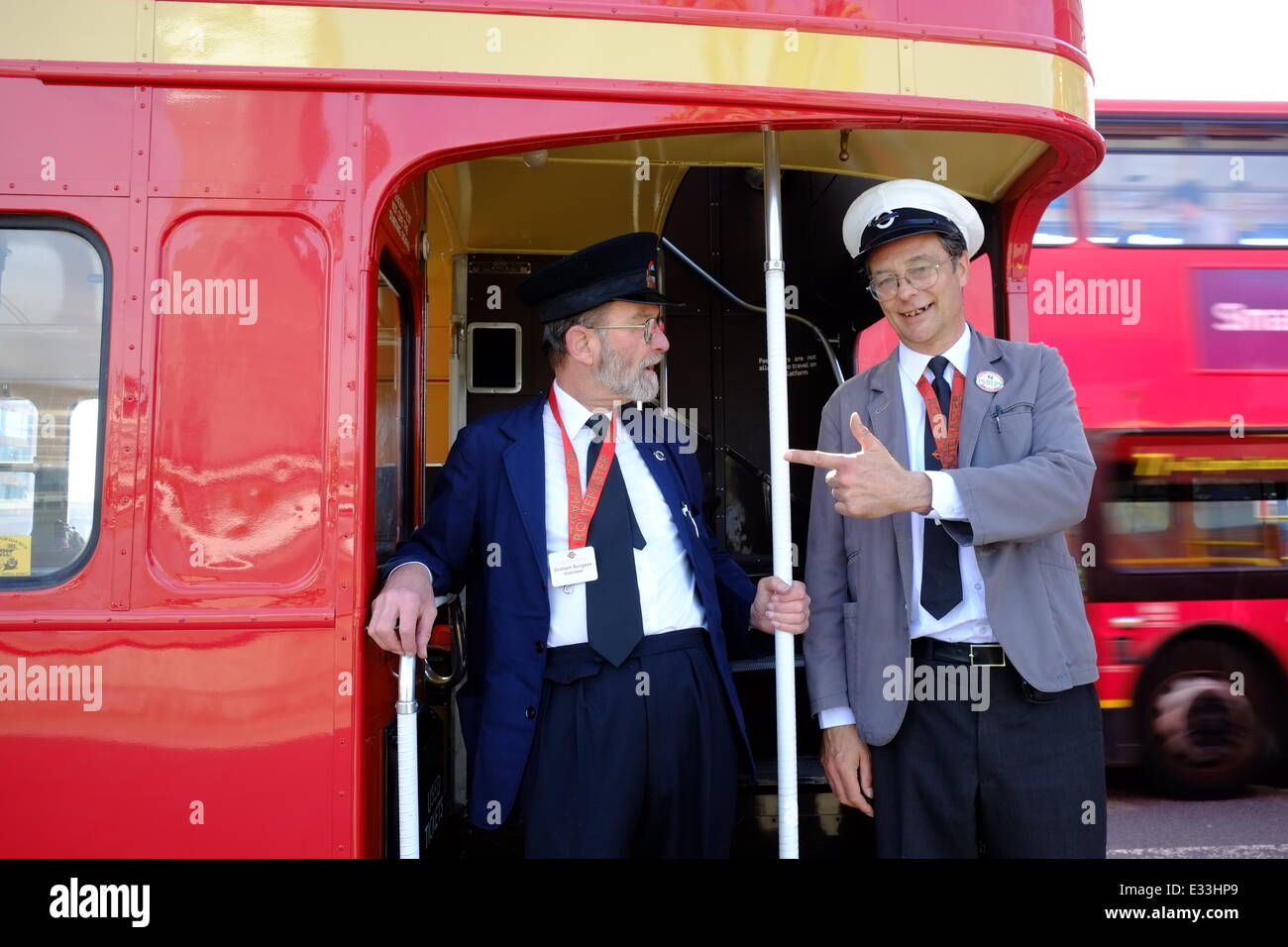 Bus conductors london hi-res stock photography and images - Alamy