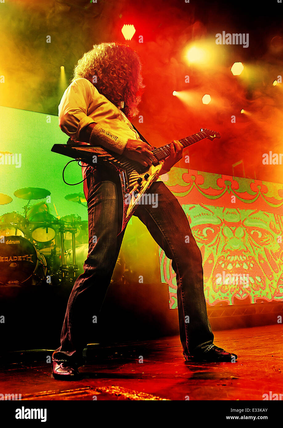 Megadeth performing in concert at the Manchester Academy Featuring ...