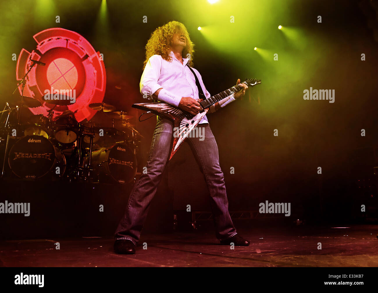Megadeth performing in concert at the Manchester Academy Featuring ...
