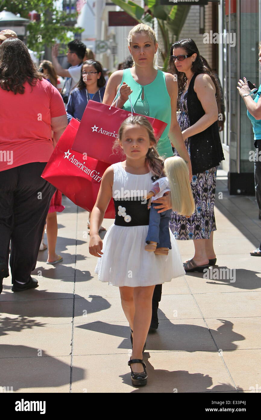 Shanna Moakler and daughter Alabama seen leaving American Girl at The ...