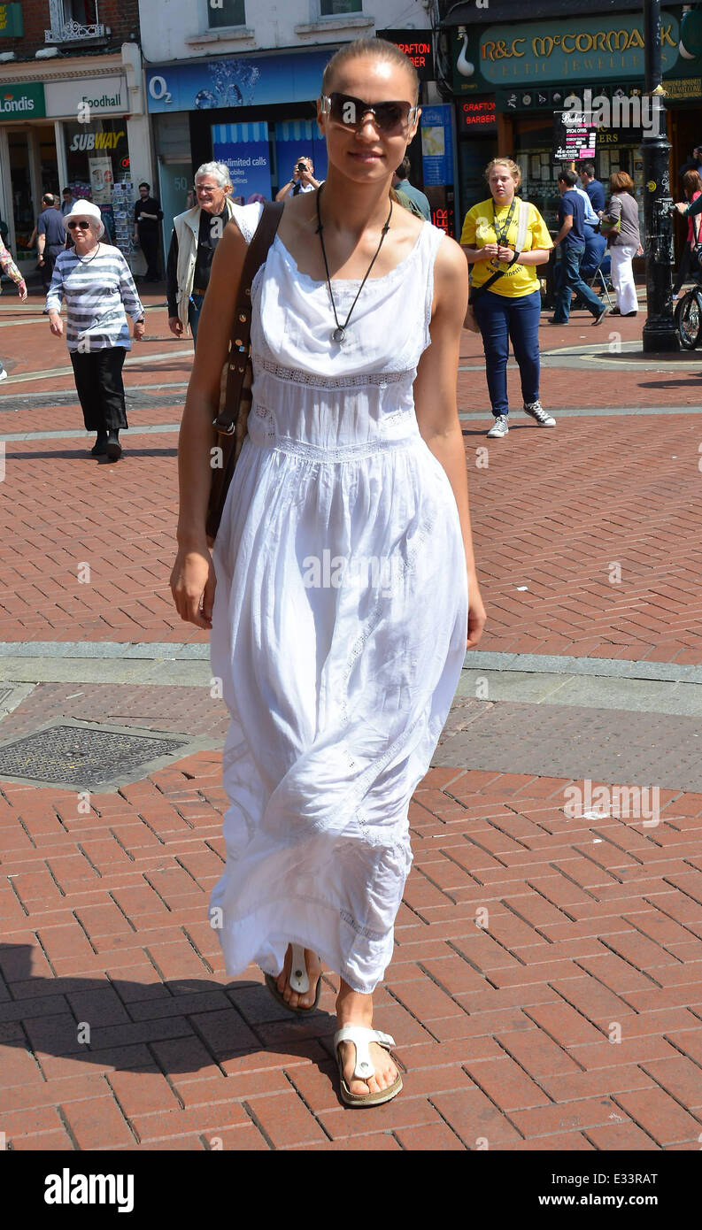 Celebrities out and about on Grafton Street Featuring: Irma Mali Where ...