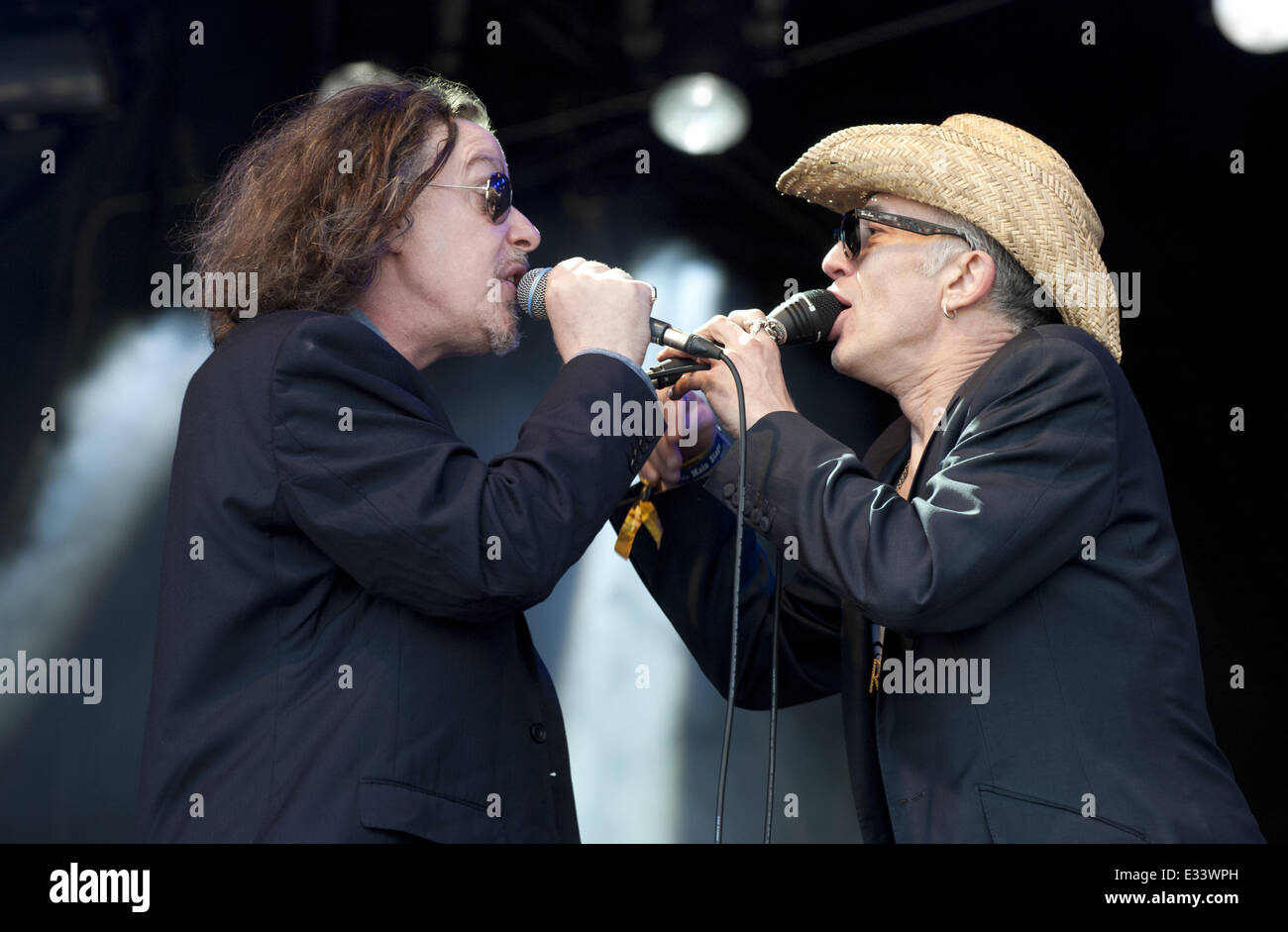 Alabama 3 play the main stage at Rockness festival Featuring: Alabama 3 ...