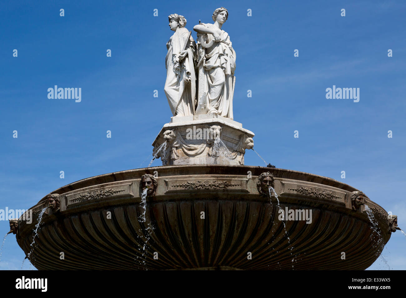 The Fontaine de la Rotonde in Aix-en-Provence, France Stock Photo - Alamy