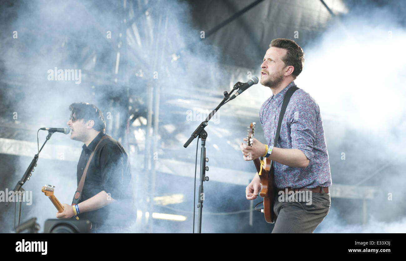 Futureheads play on the Main stage at Rockness festival Featuring ...