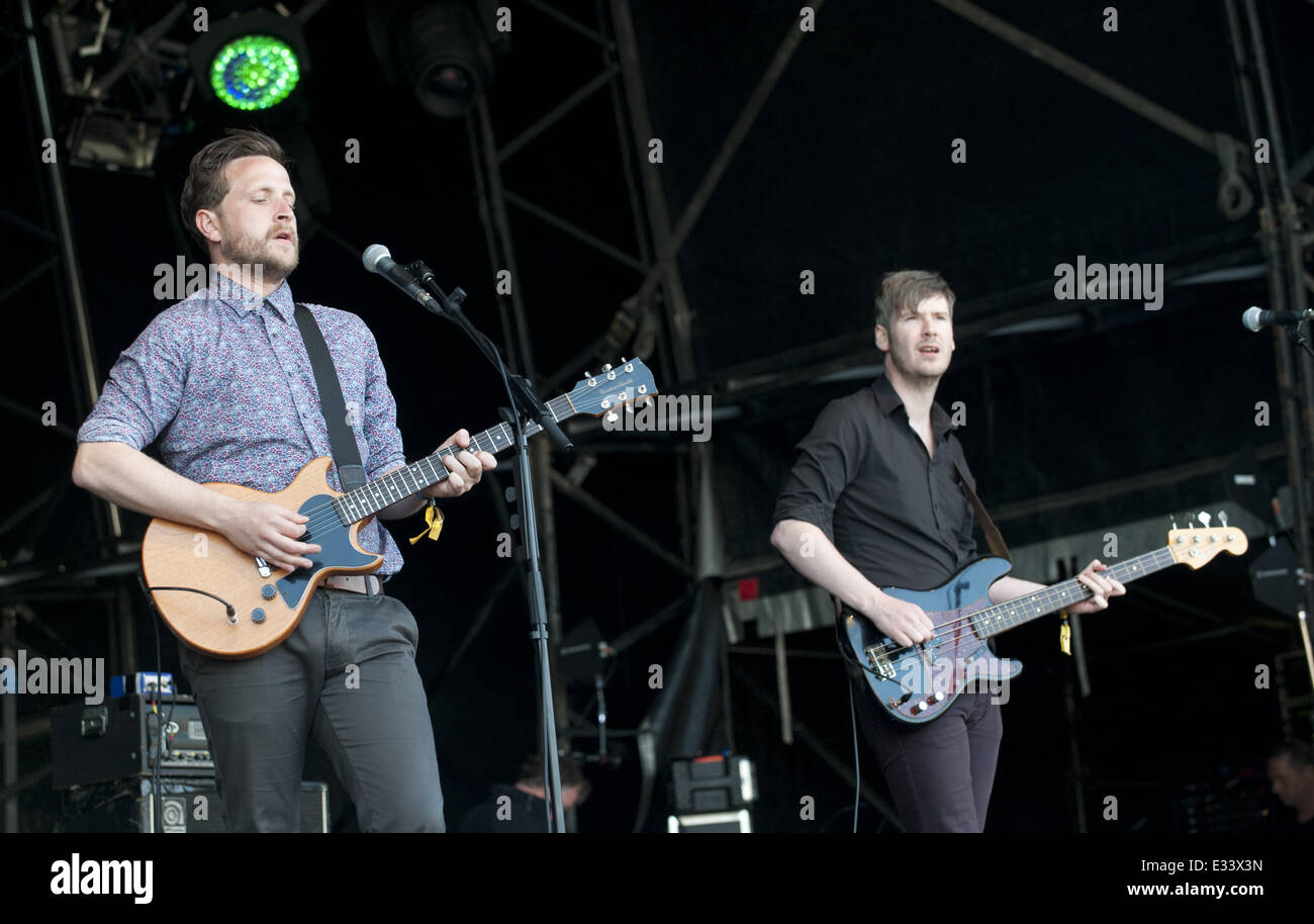 Futureheads play on the Main stage at Rockness festival Featuring ...