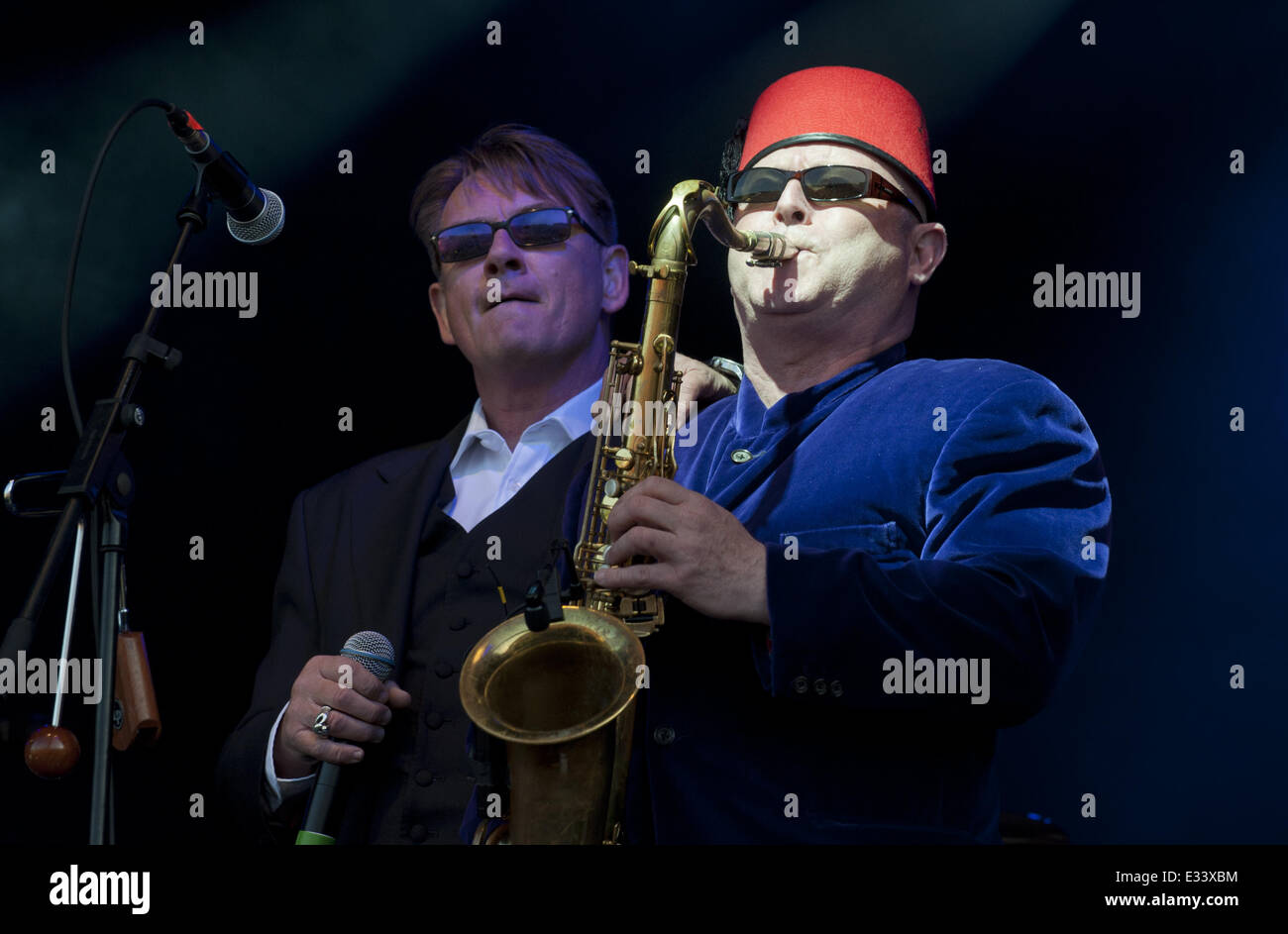 Madness perform on the main stage at Rockness Featuring: Madness Where ...