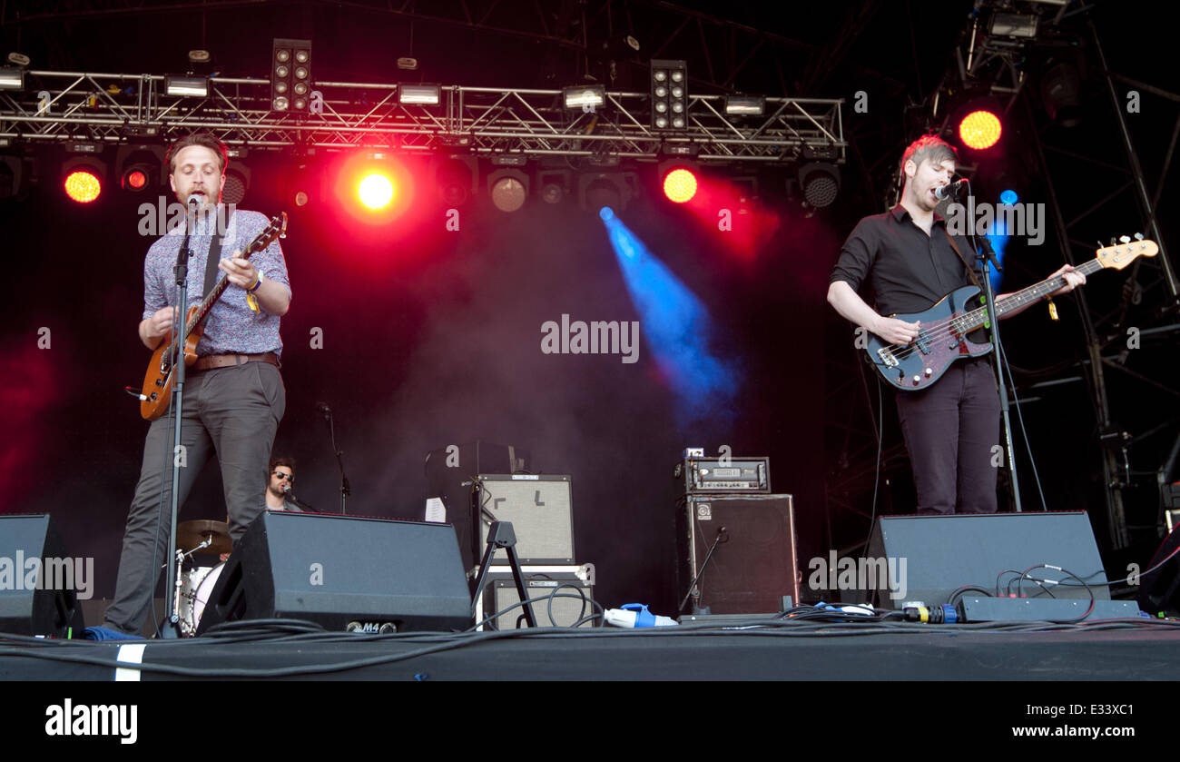 Futureheads play the main stage at Rockness Featuring: Futureheads ...