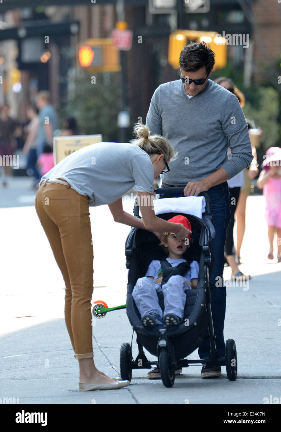 Karolina Kurkova takes a walk in Tribeca with her husband Archie Drury ...
