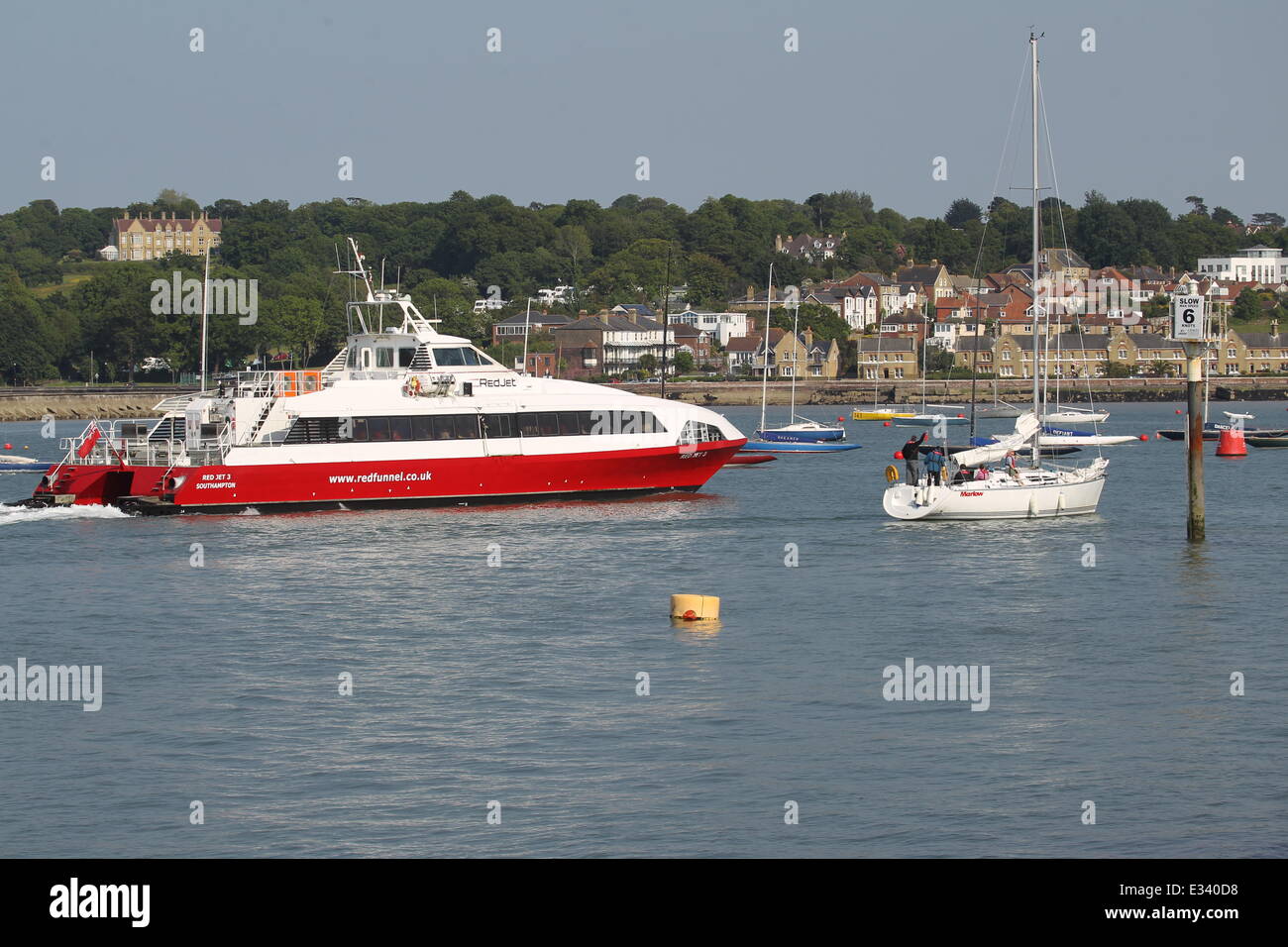 Red funnell ferries hi-res stock photography and images - Alamy