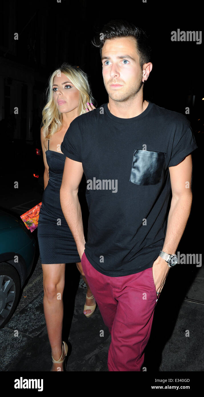 Celebrities leaving The Arts Club private members club in Mayfair ...