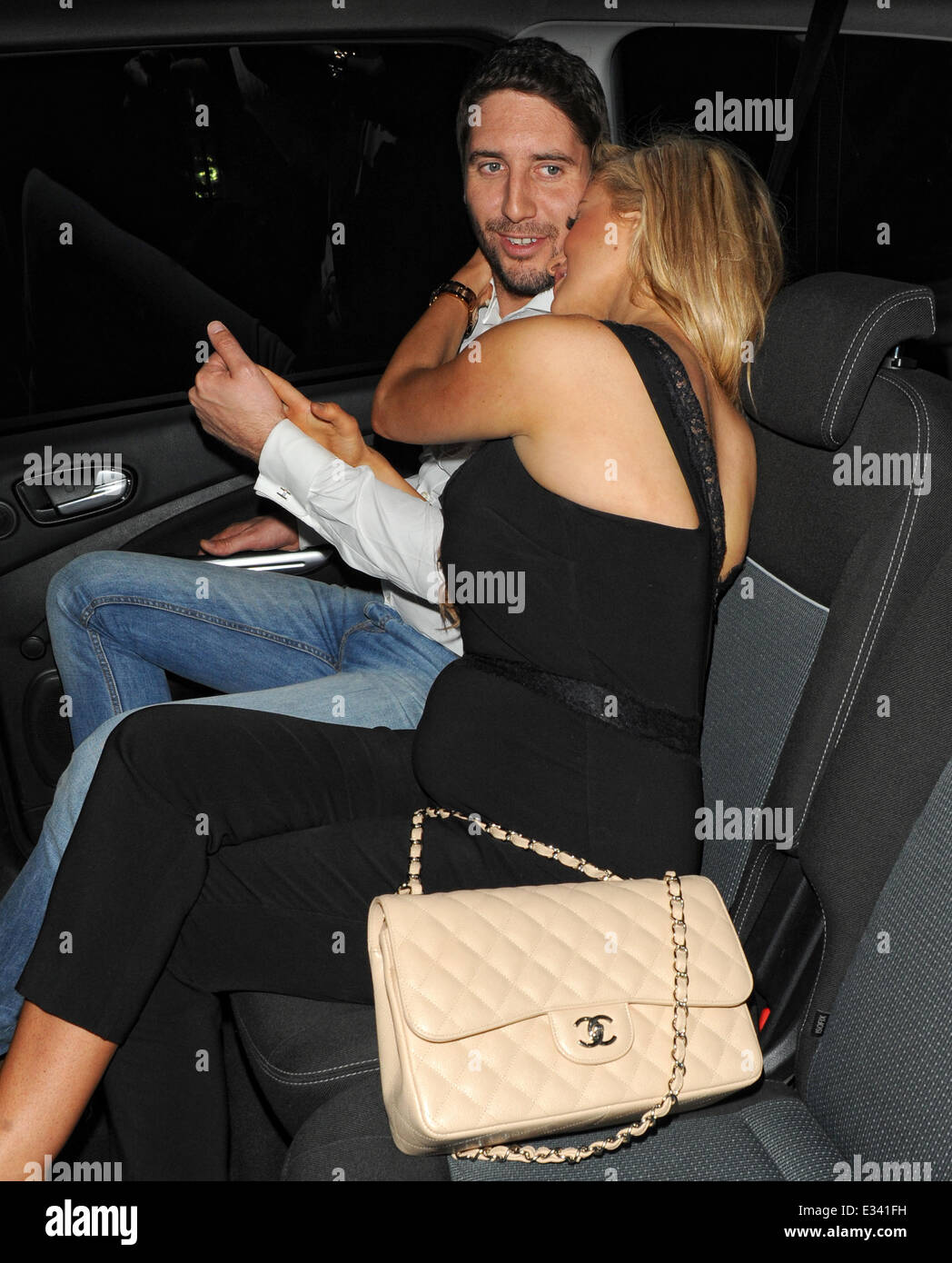 Chantelle Houghton and Nick Hogg leave Scott's restaurant Featuring ...