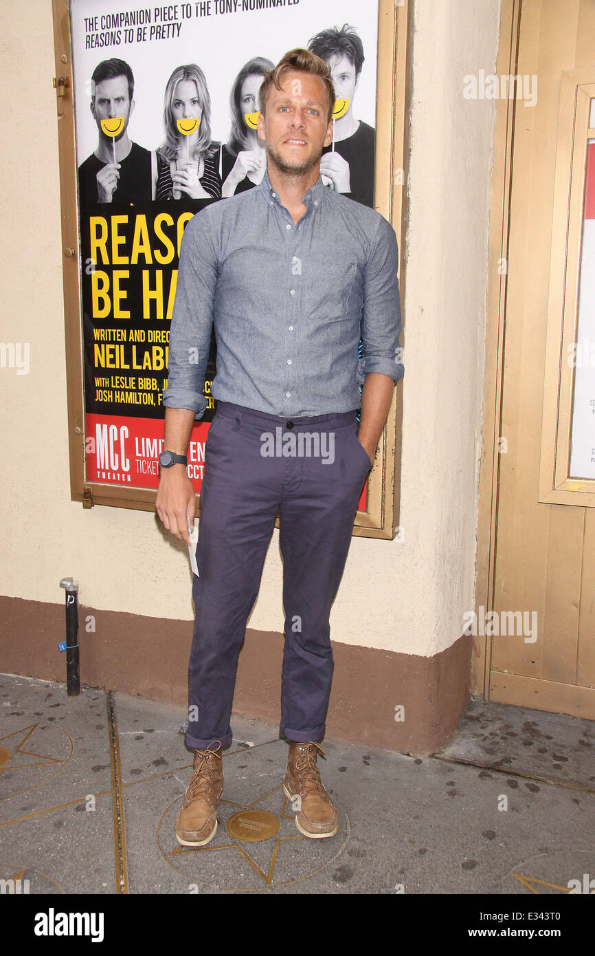 Opening night of 'Reasons To Be Happy' at the Lucille Lortel Theatre ...