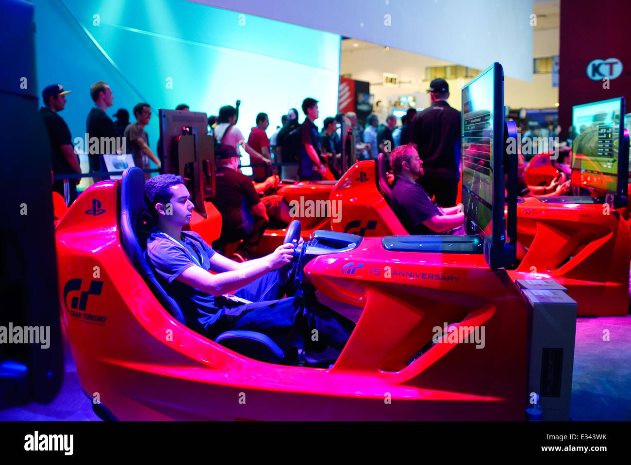 Atmosphere at the E3 expo held at the Los Angeles convention center ...