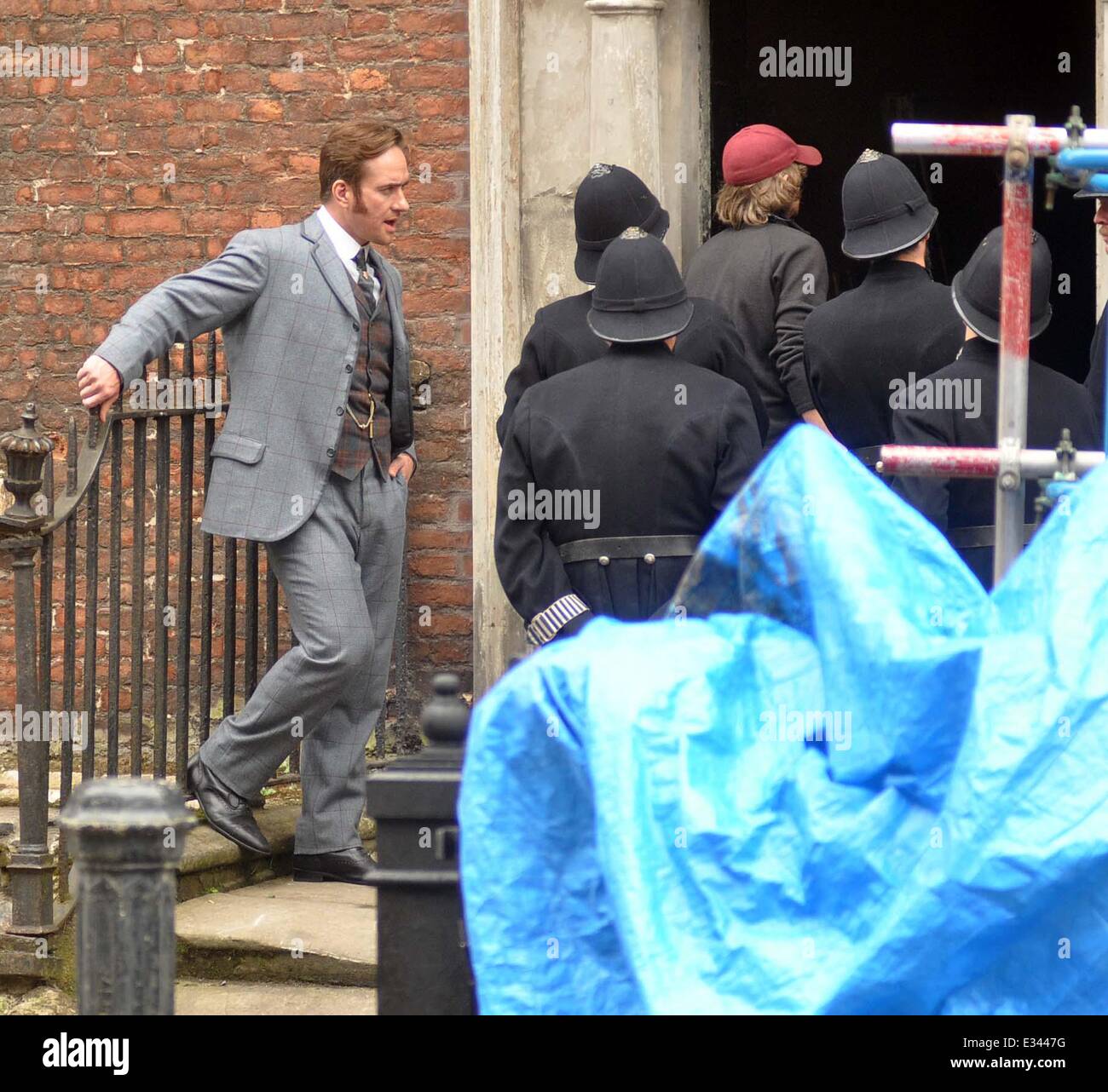 Filming of BBC drama 'Ripper Street' in Dublin Featuring: MATTHEW ...