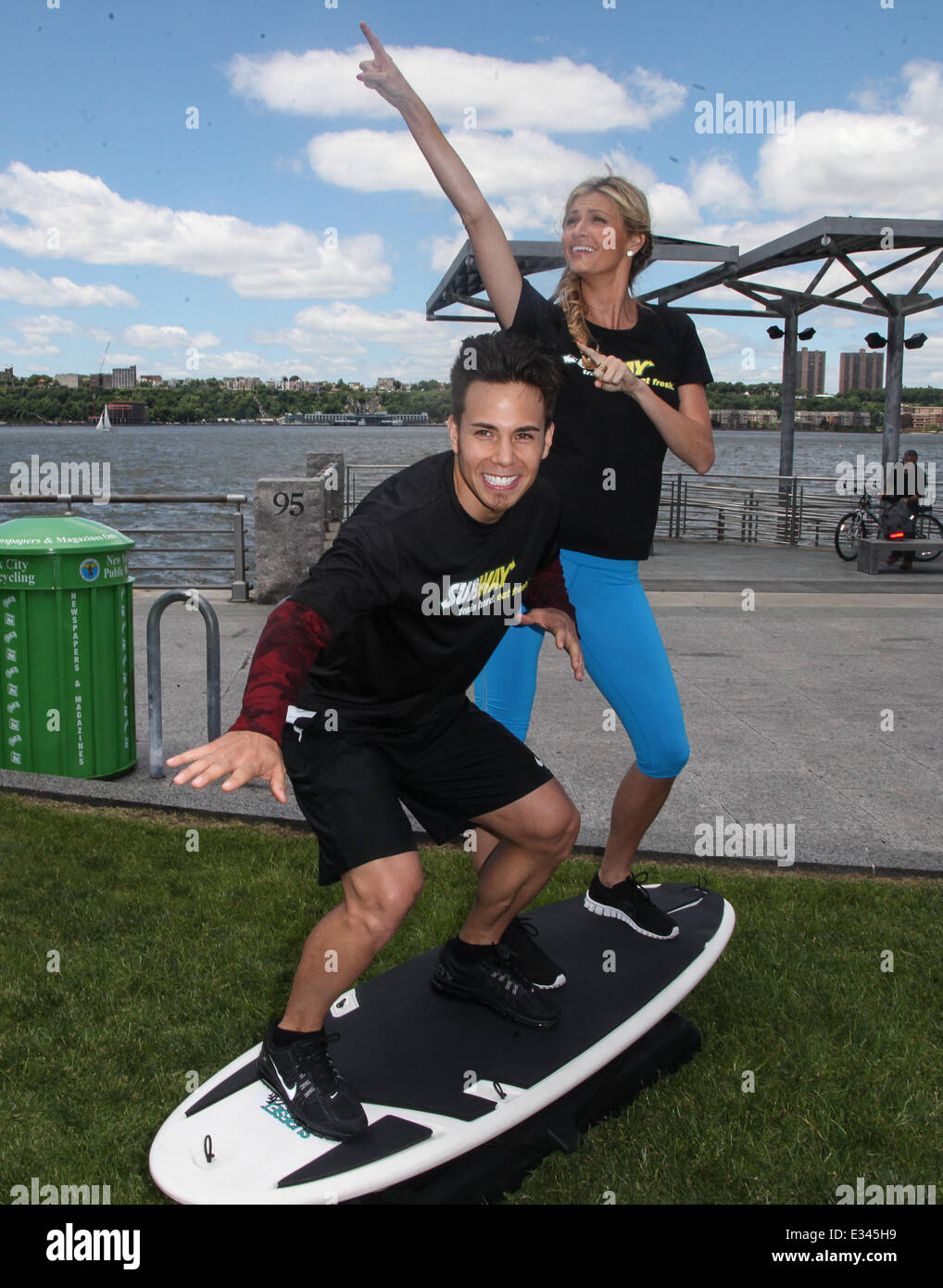 Gold medalist Apolo Ohno and sportscaster Erin Andrews introduce the ...