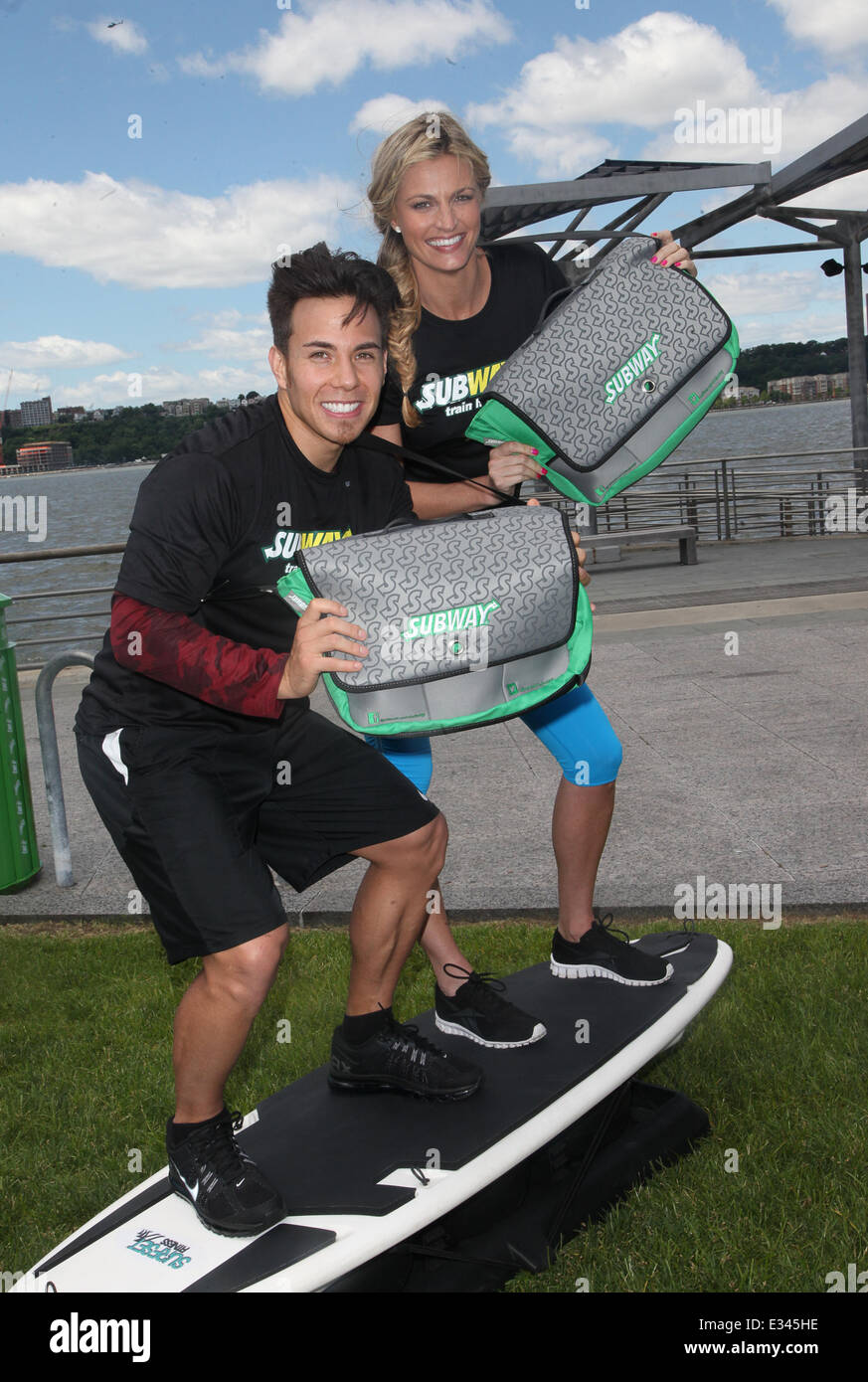 Gold medalist Apolo Ohno and sportscaster Erin Andrews introduce the ...