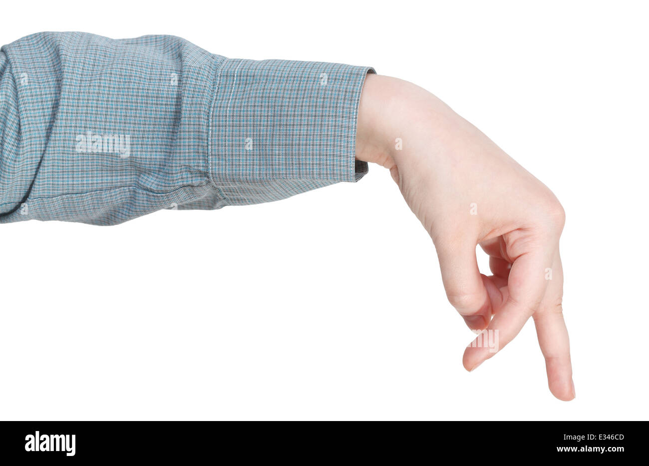 walking man - hand gesture isolated on white background Stock Photo - Alamy