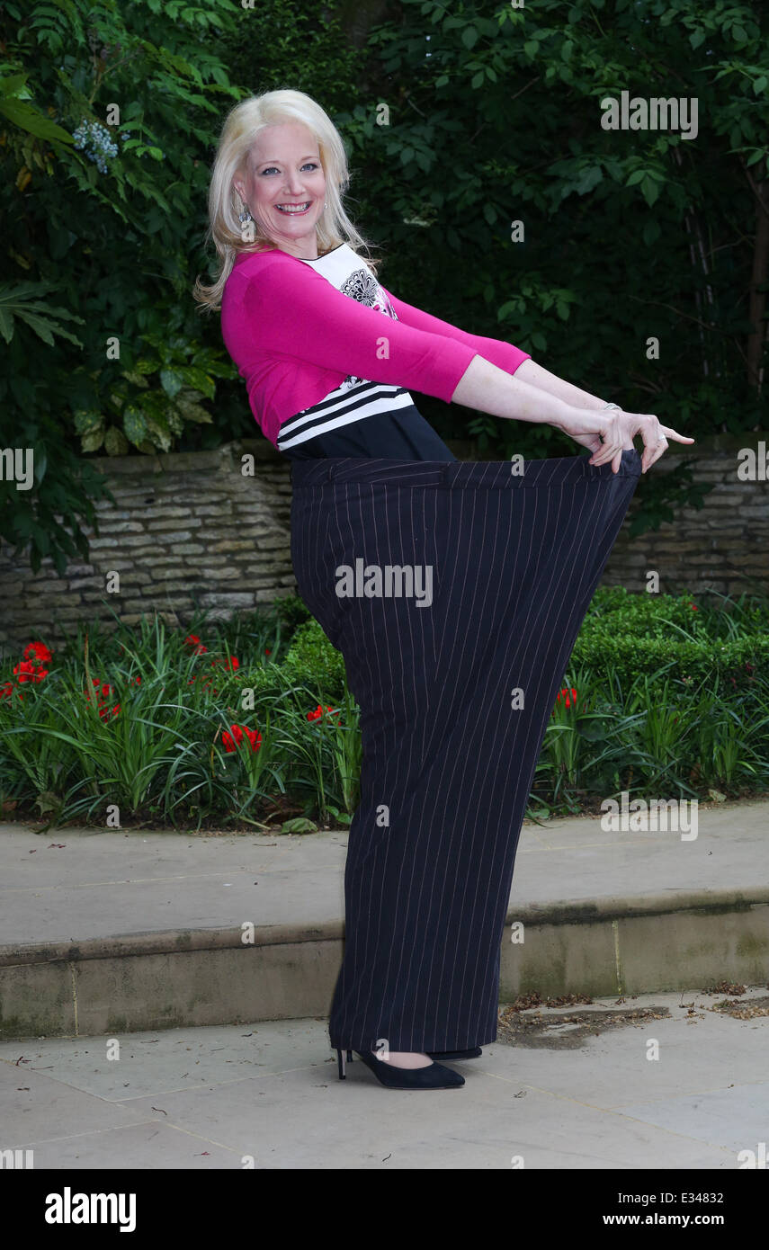 Sue Thompson, aged 40, has lost more than half her body weight (16 ...