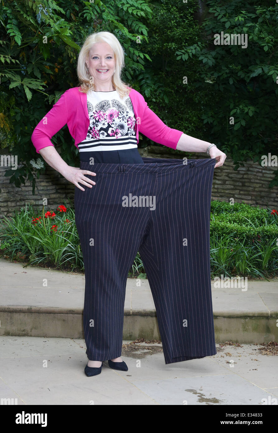 Sue Thompson, aged 40, has lost more than half her body weight (16 ...