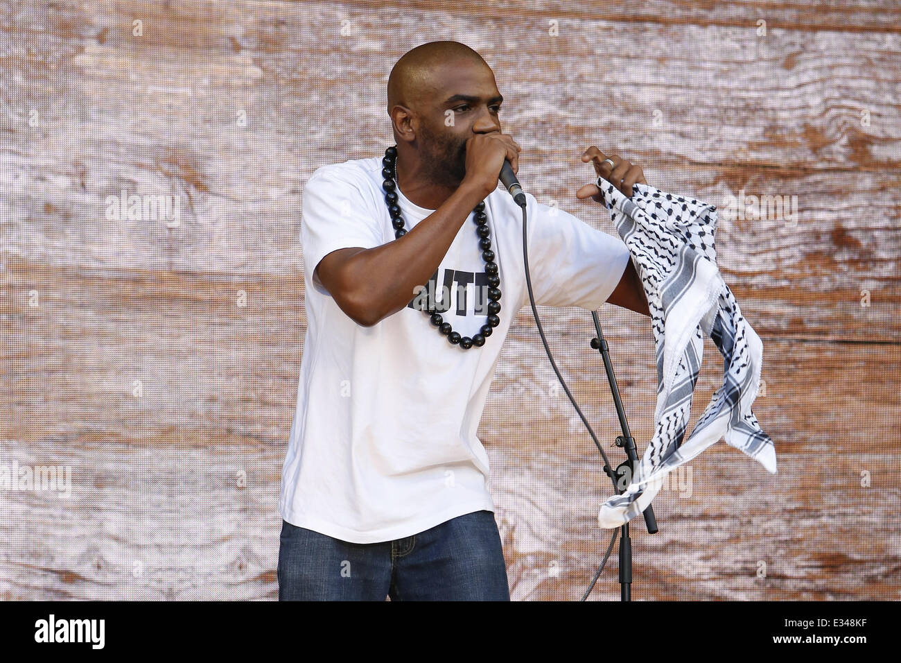 Logic preforms at ONE campaign agit8 Tate Modern Featuring: Logic Where ...