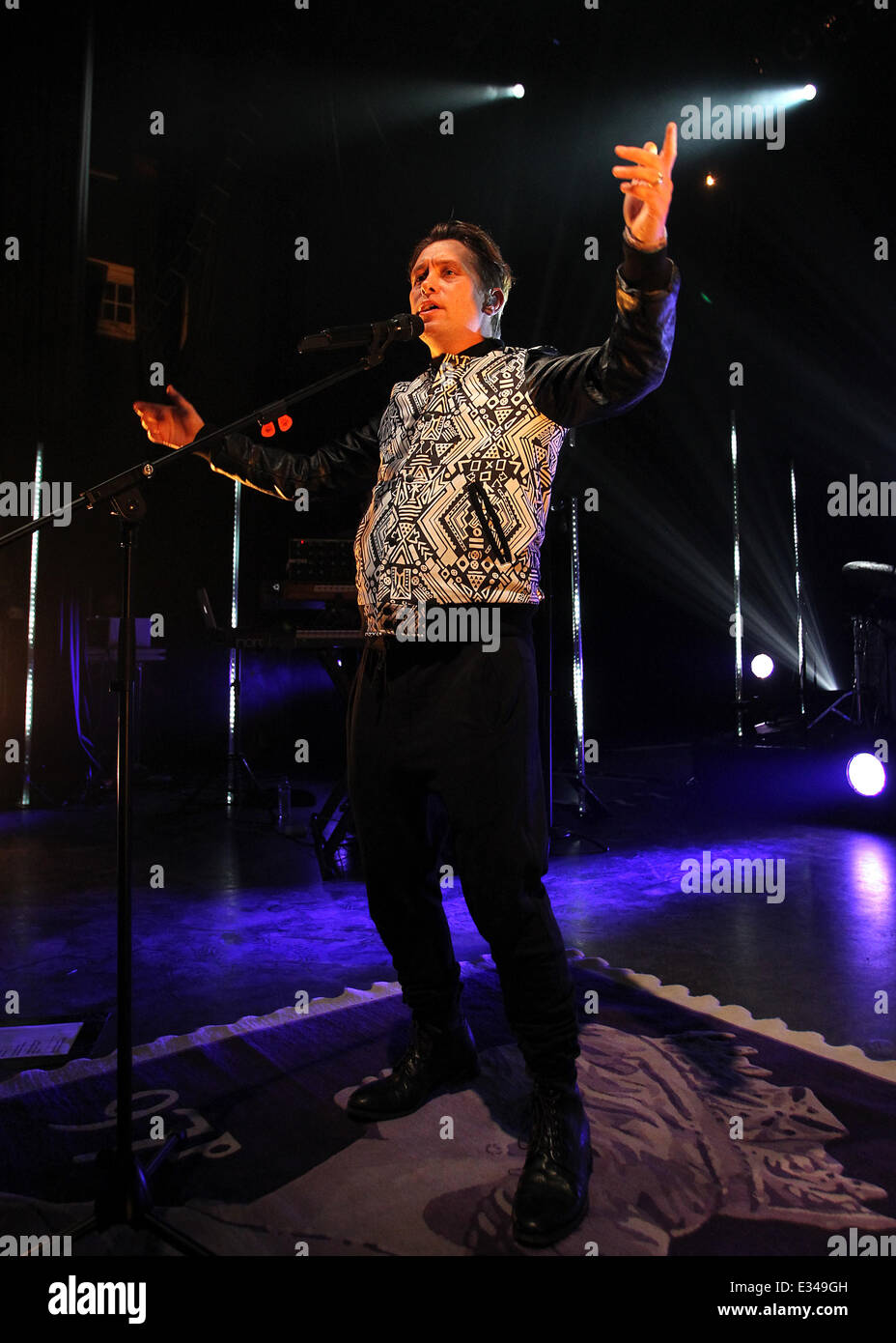 Take That's Mark Owen performing as a solo artist on stage at the O2 ...