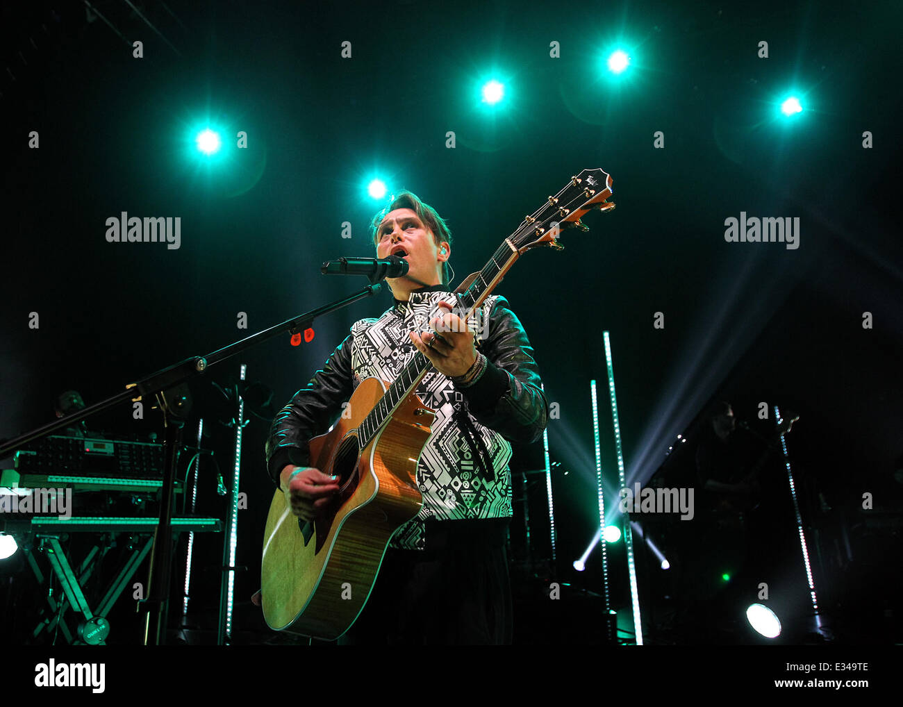 Take That's Mark Owen performing as a solo artist on stage at the O2 ...