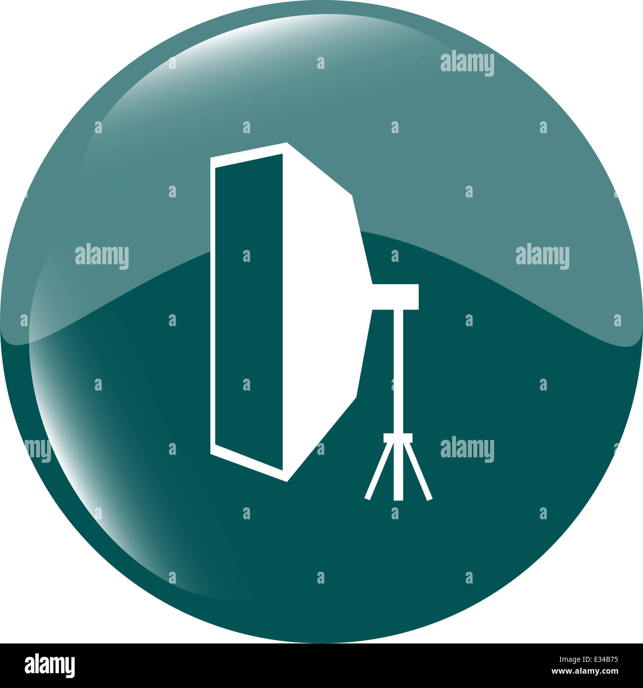 softbox icon isolated on white background Stock Photo - Alamy