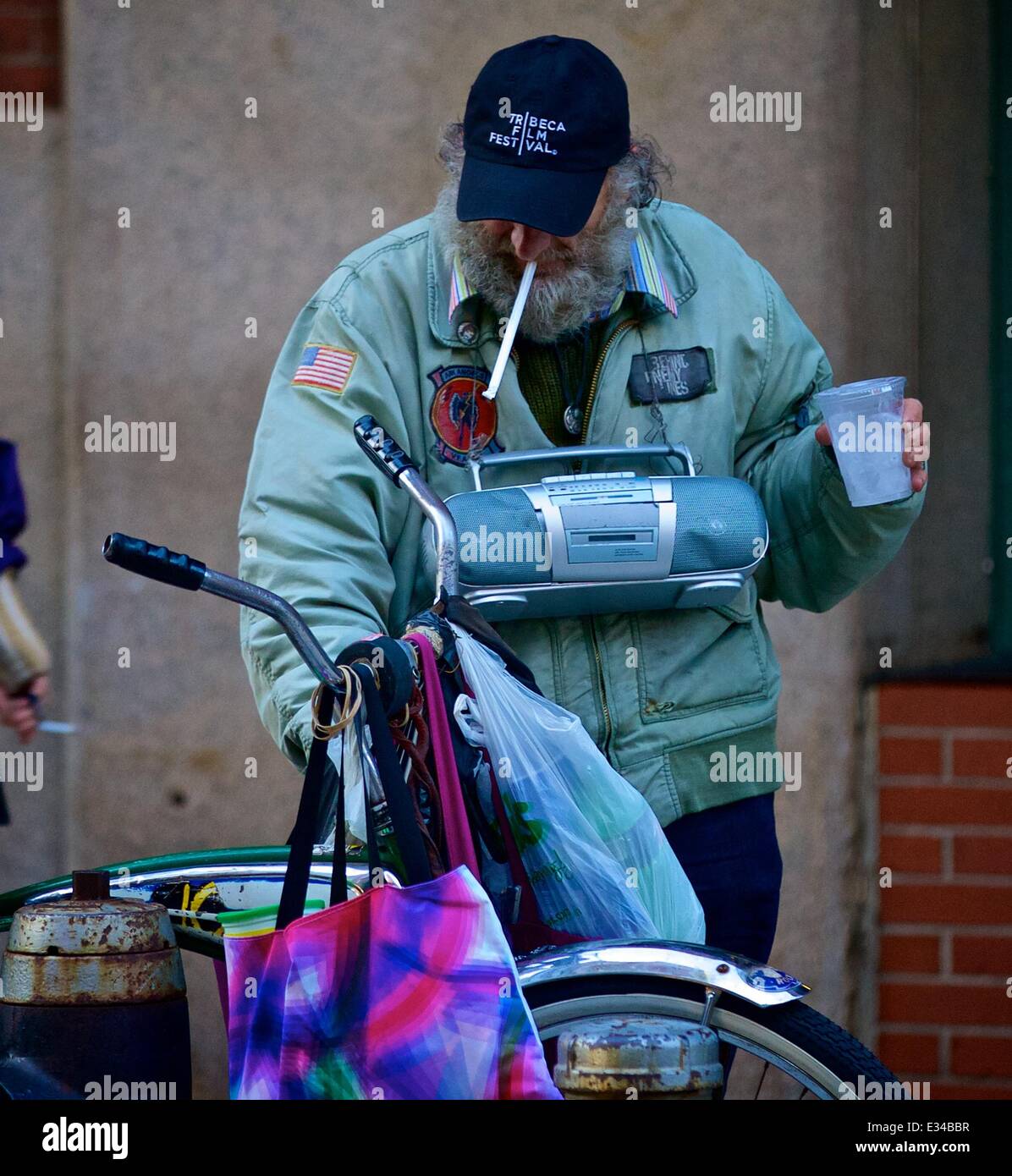 Actors on the set of 'Teenage Mutant Ninja Turtles' Featuring: Radio ...