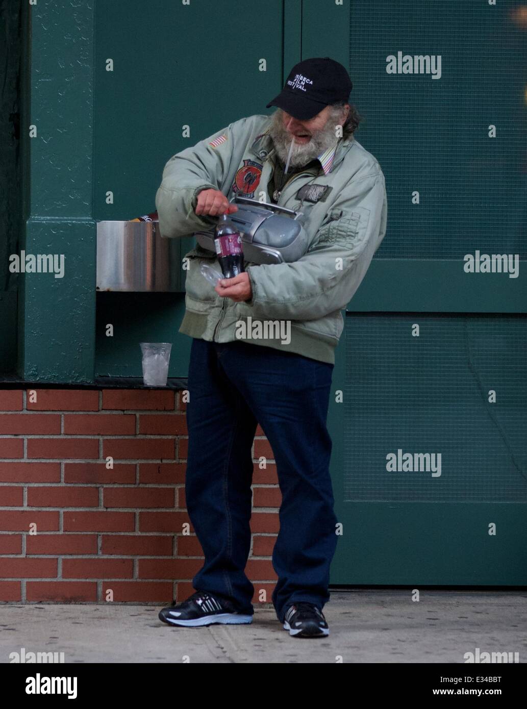 Actors on the set of 'Teenage Mutant Ninja Turtles' Featuring: Radio ...