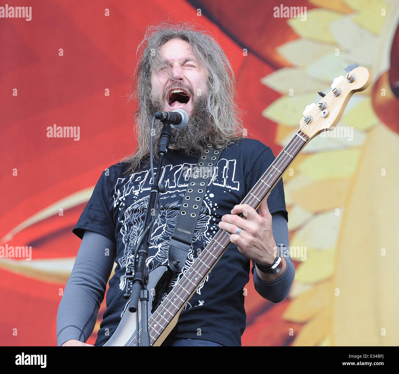 Download Festival 2013 - Performances - Day 2 Featuring: Troy Sanders ...